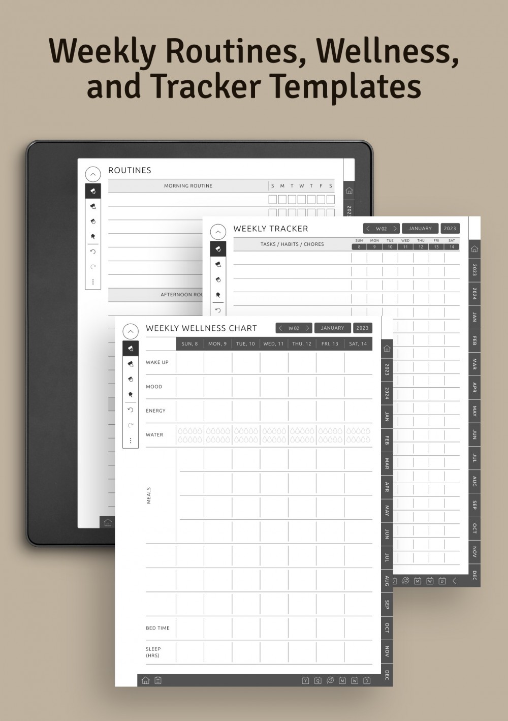 Kindle Scribe Wellness Planner – Customizable Digital Wellness & Self ...
