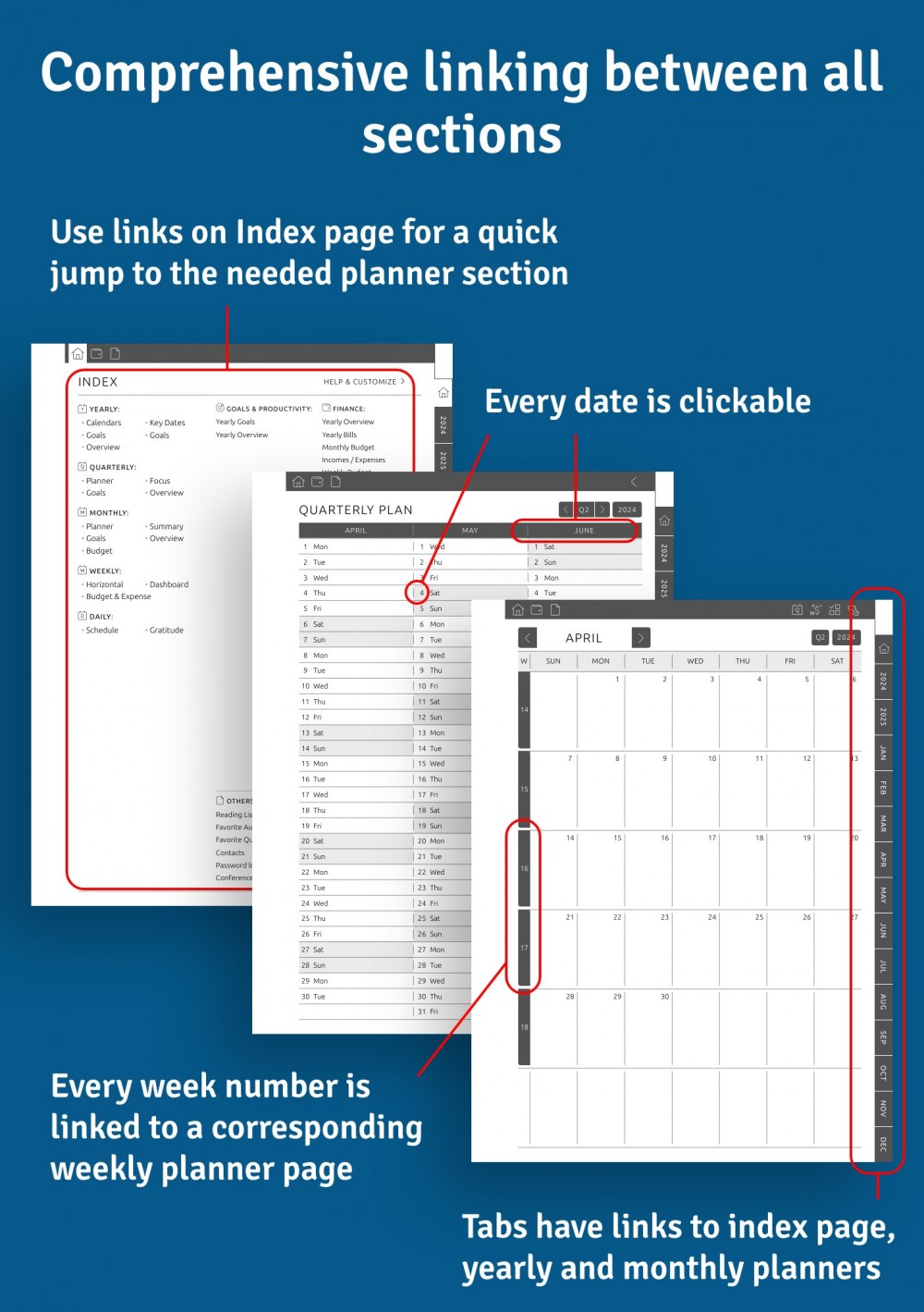 Budget Planner for reMarkable - Download Hyperlinked PDF