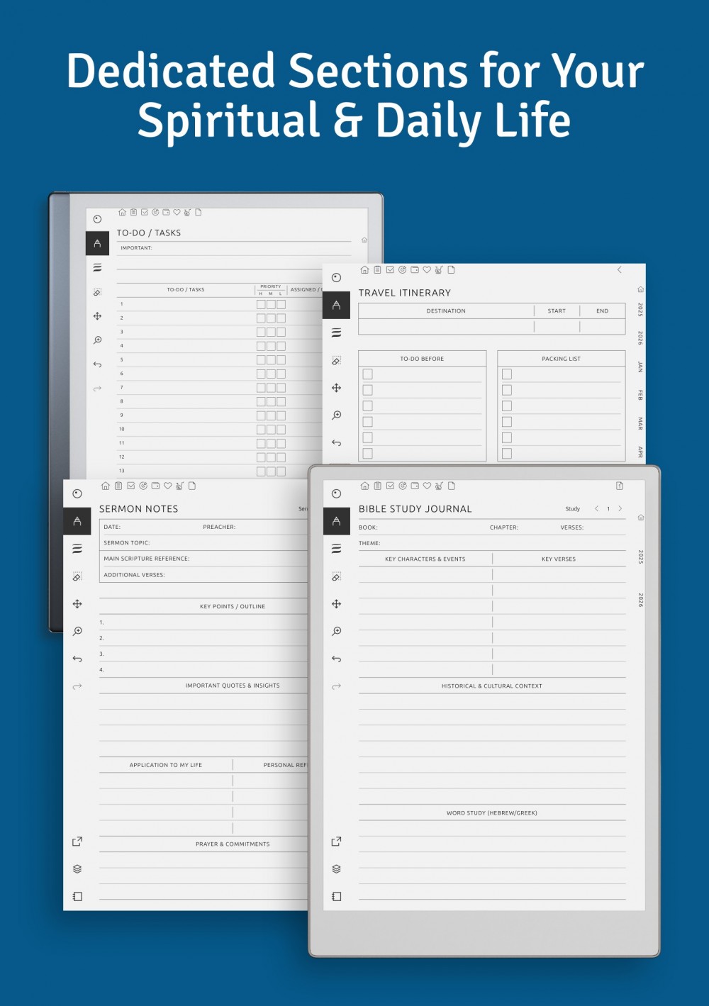 Download Christian Planner for reMarkable 2 / Paper Pro
