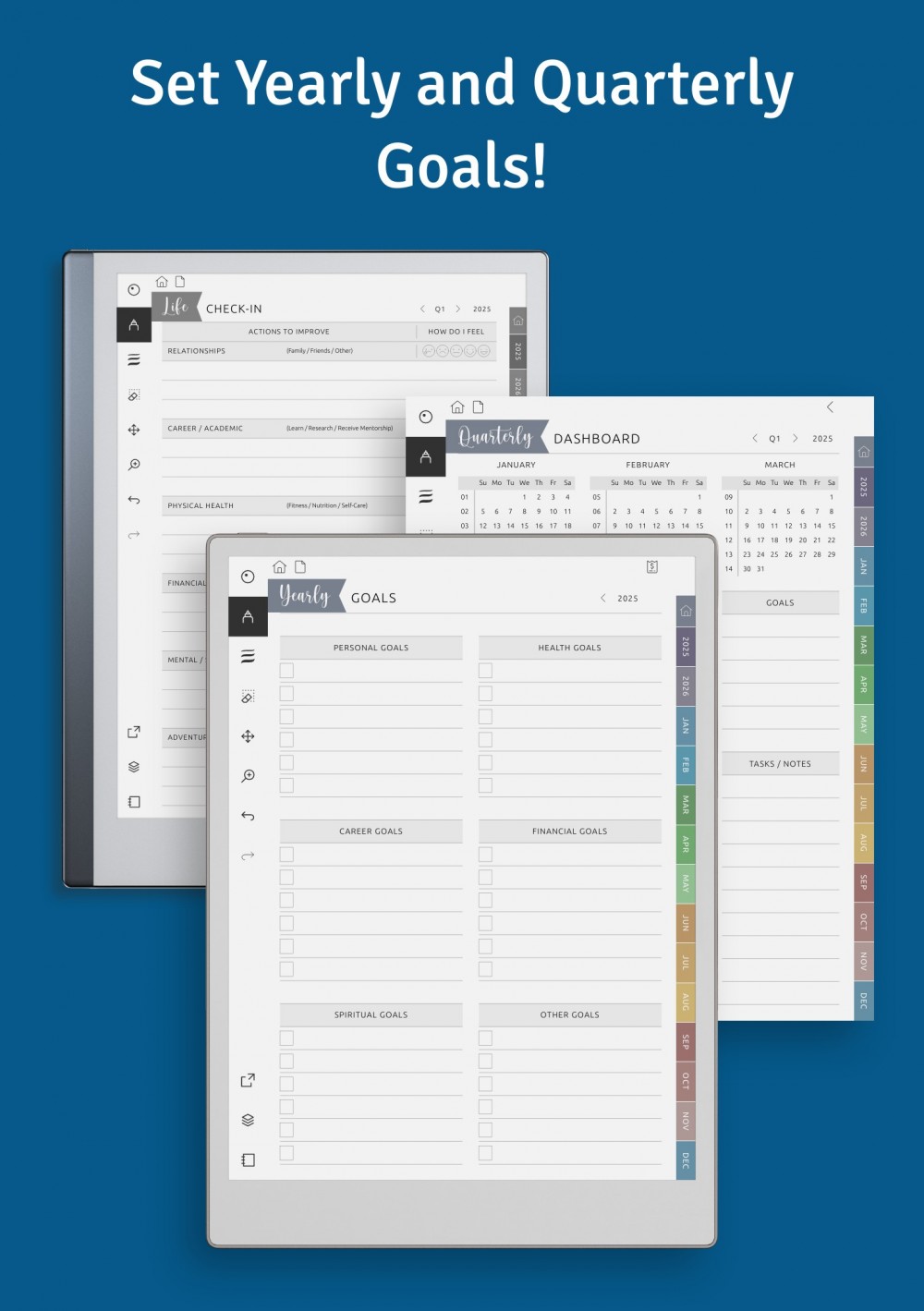 Teacher Planner for reMarkable - Download Hyperlinked PDF