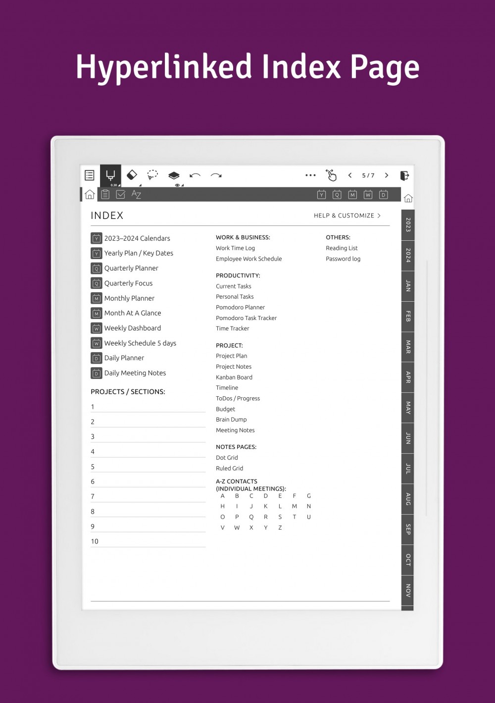 Download Business Meeting Notes PDF for Supernote A5 X & A6 X