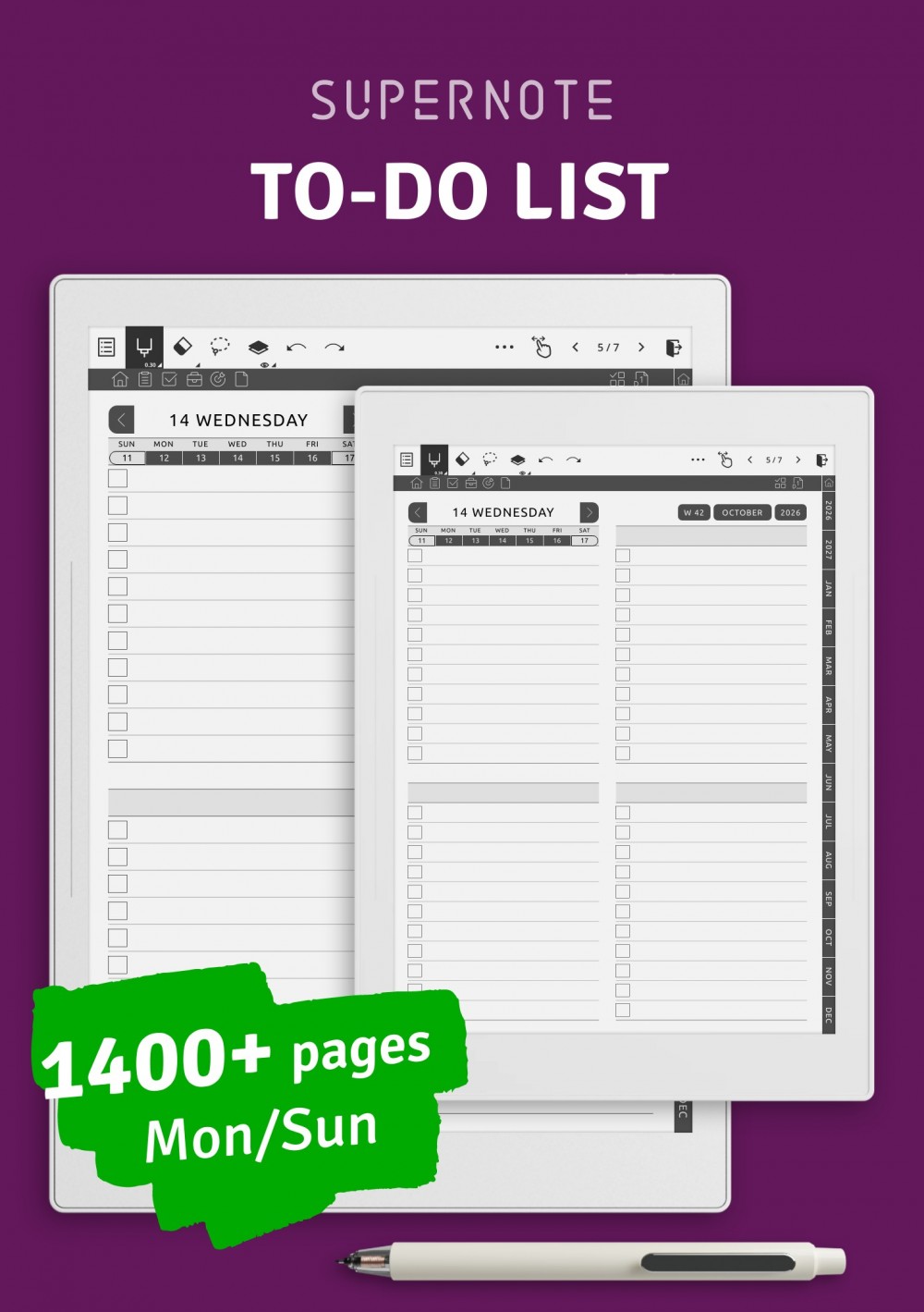 Download Supernote To-Do List Get Hyperlinked PDF