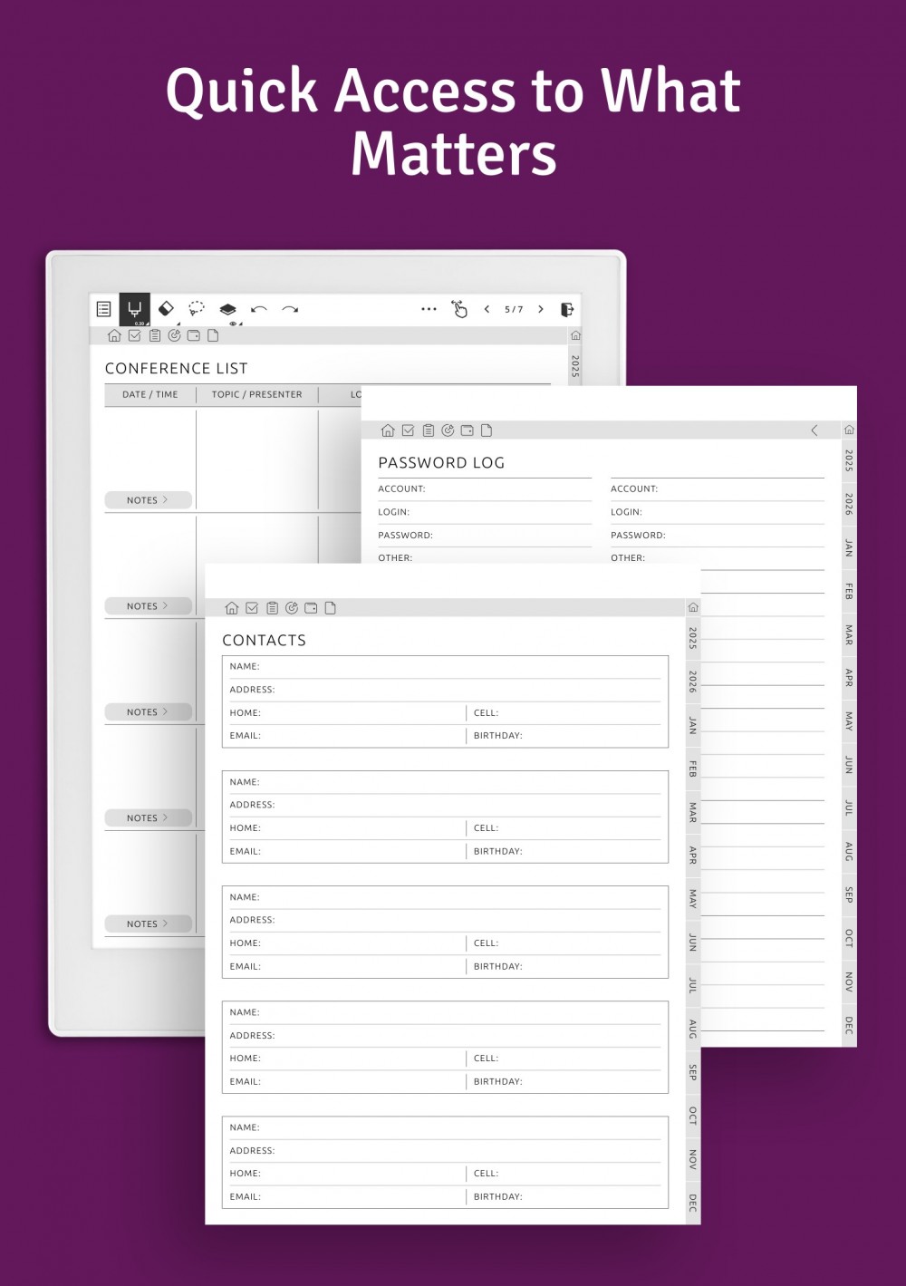 Download Supernote Goal Planner – Digital Goal Tracker with SMART Templates