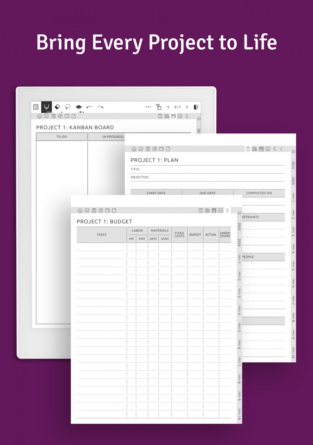 Download Supernote Goal Planner – Digital Goal Tracker with SMART Templates
