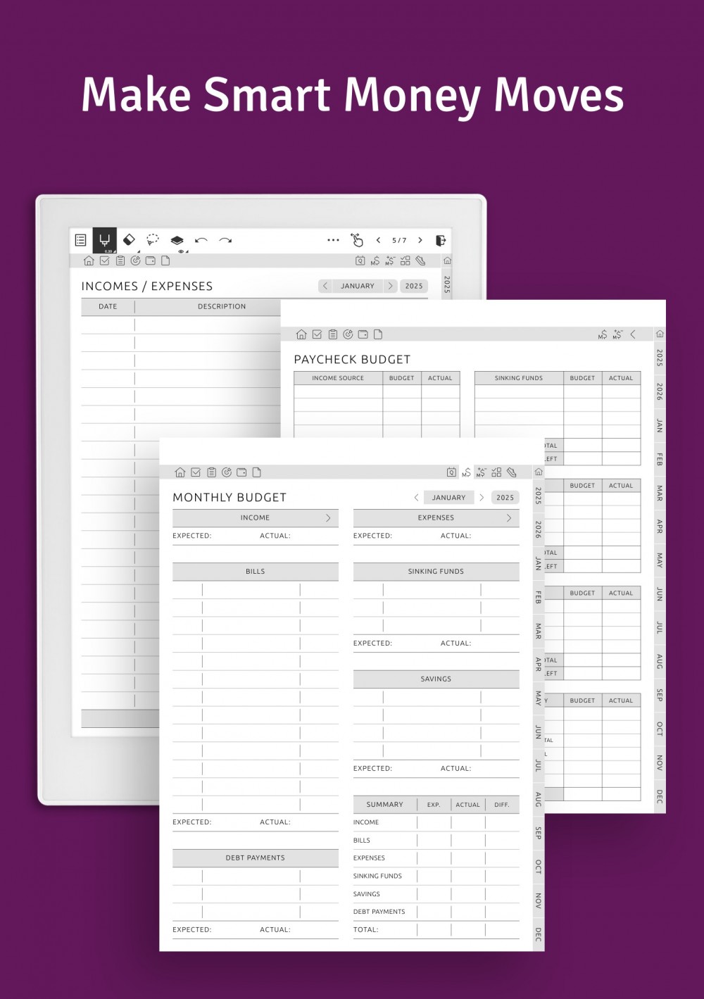 Download Supernote Goal Planner – Digital Goal Tracker with SMART Templates