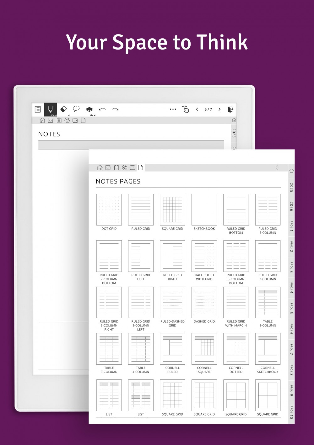 Download Supernote Goal Planner – Digital Goal Tracker with SMART Templates