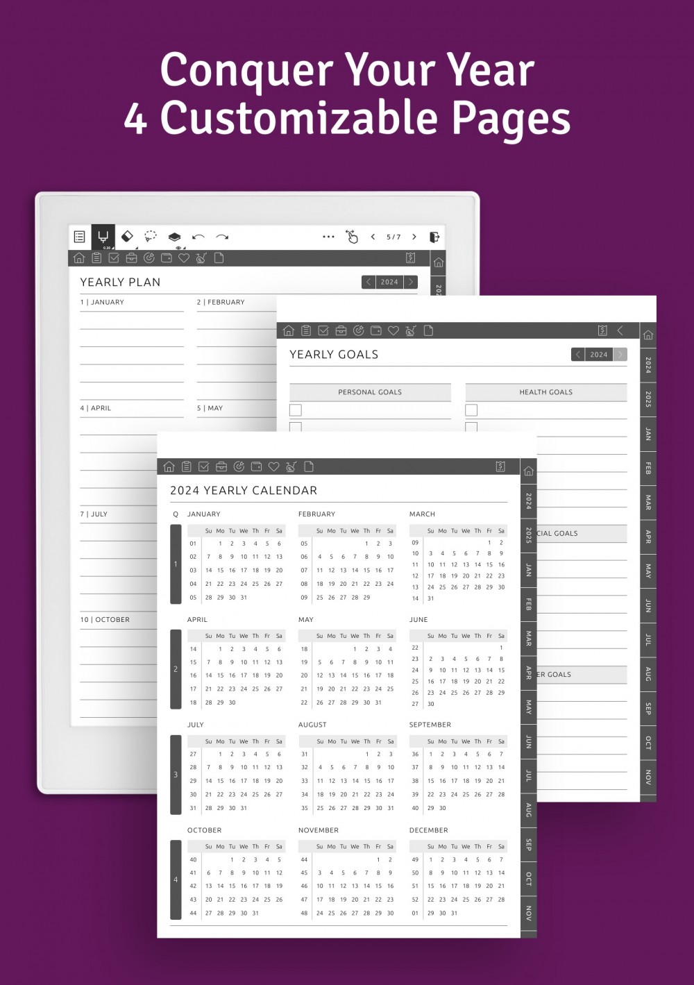 Download Ultimate Planner PDF for Supernote A5 X & A6 X