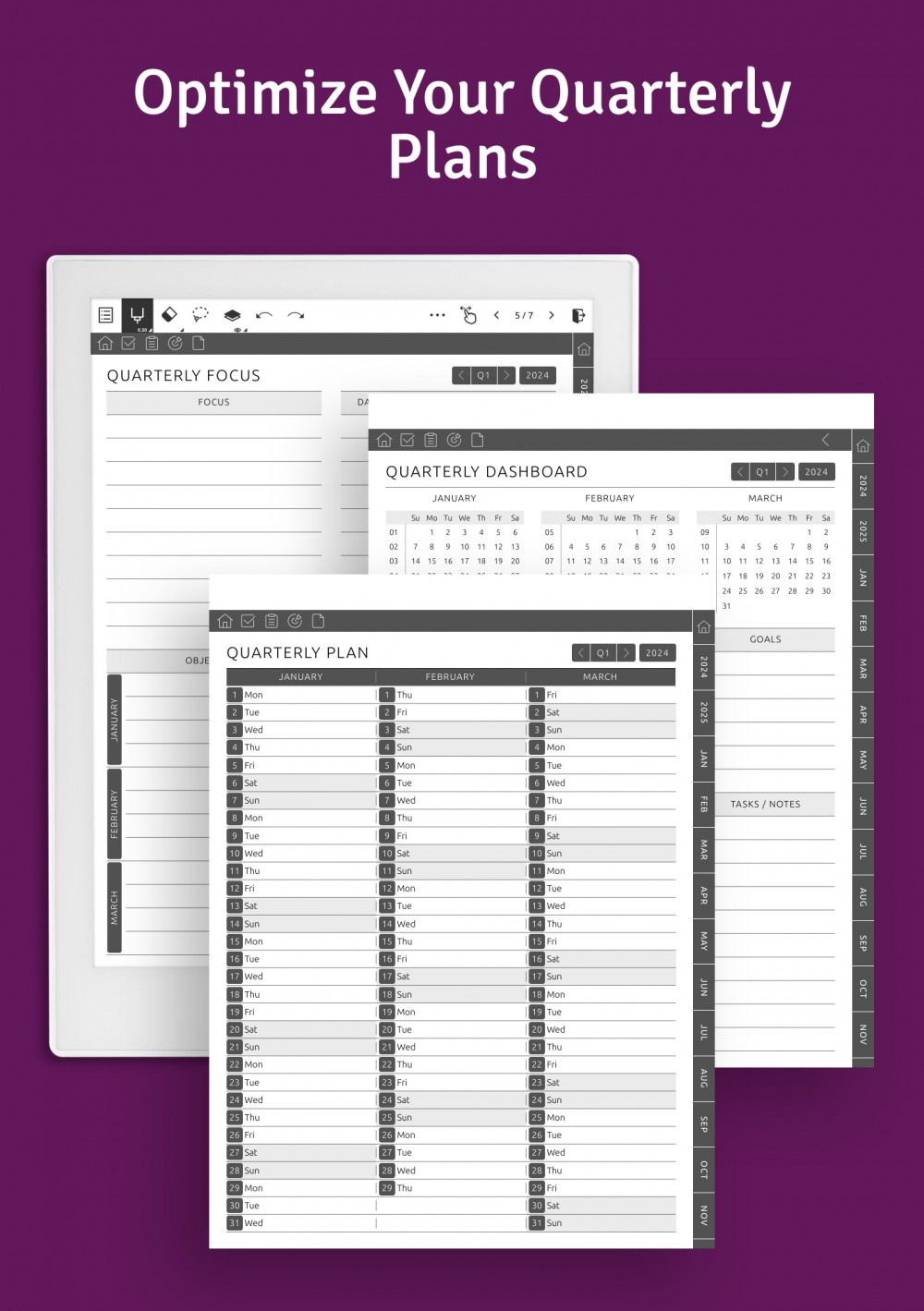 Download Supernote Weekly Schedule Planner Hyperlinked PDF