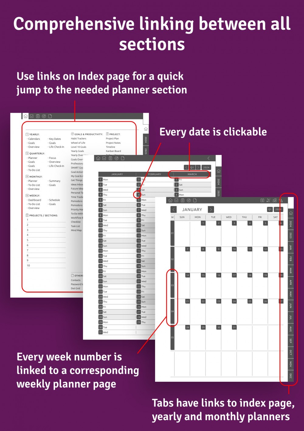 Download Supernote Weekly Schedule Planner Hyperlinked PDF
