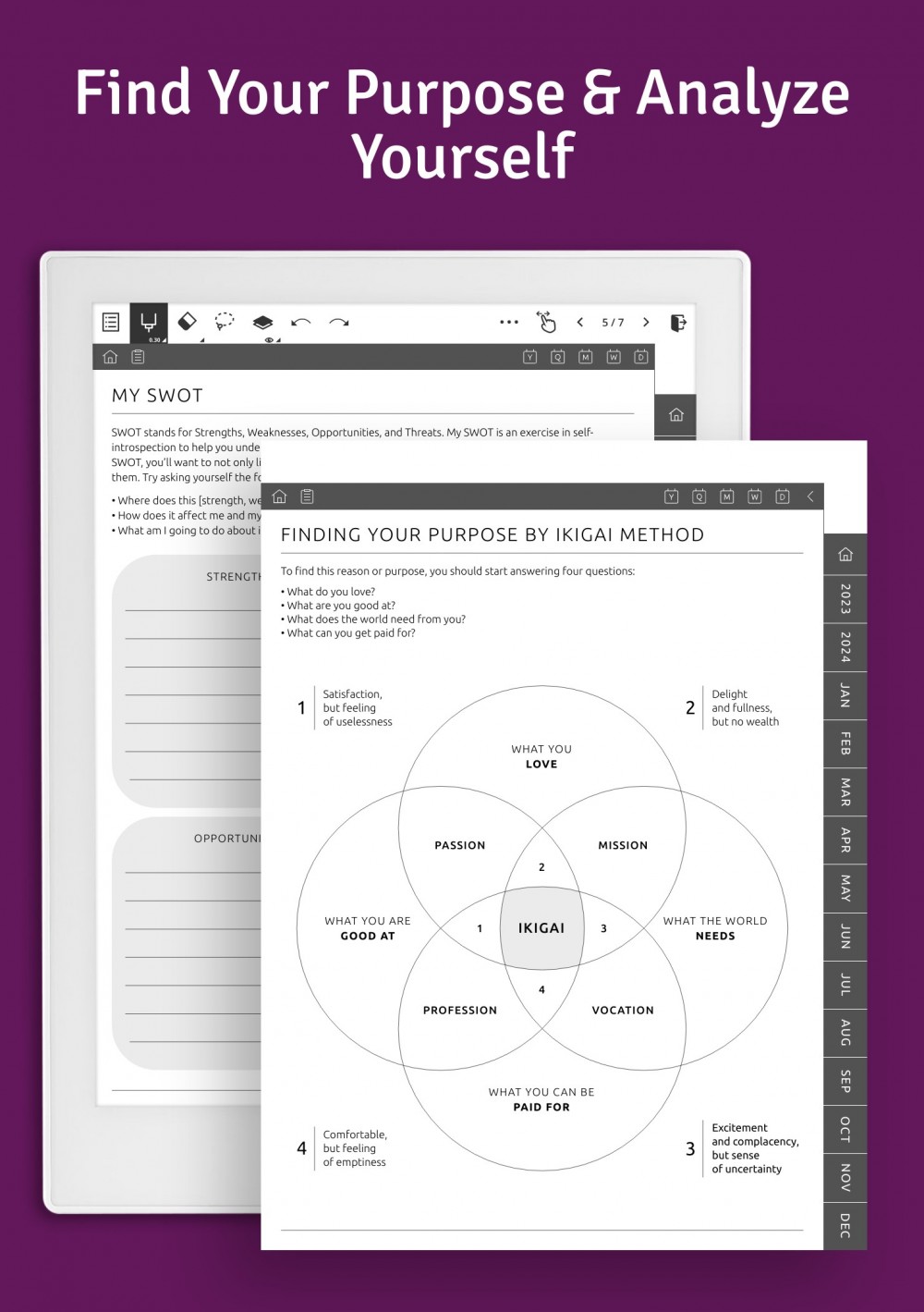 Download Wellness Planner PDF for Supernote Tablets