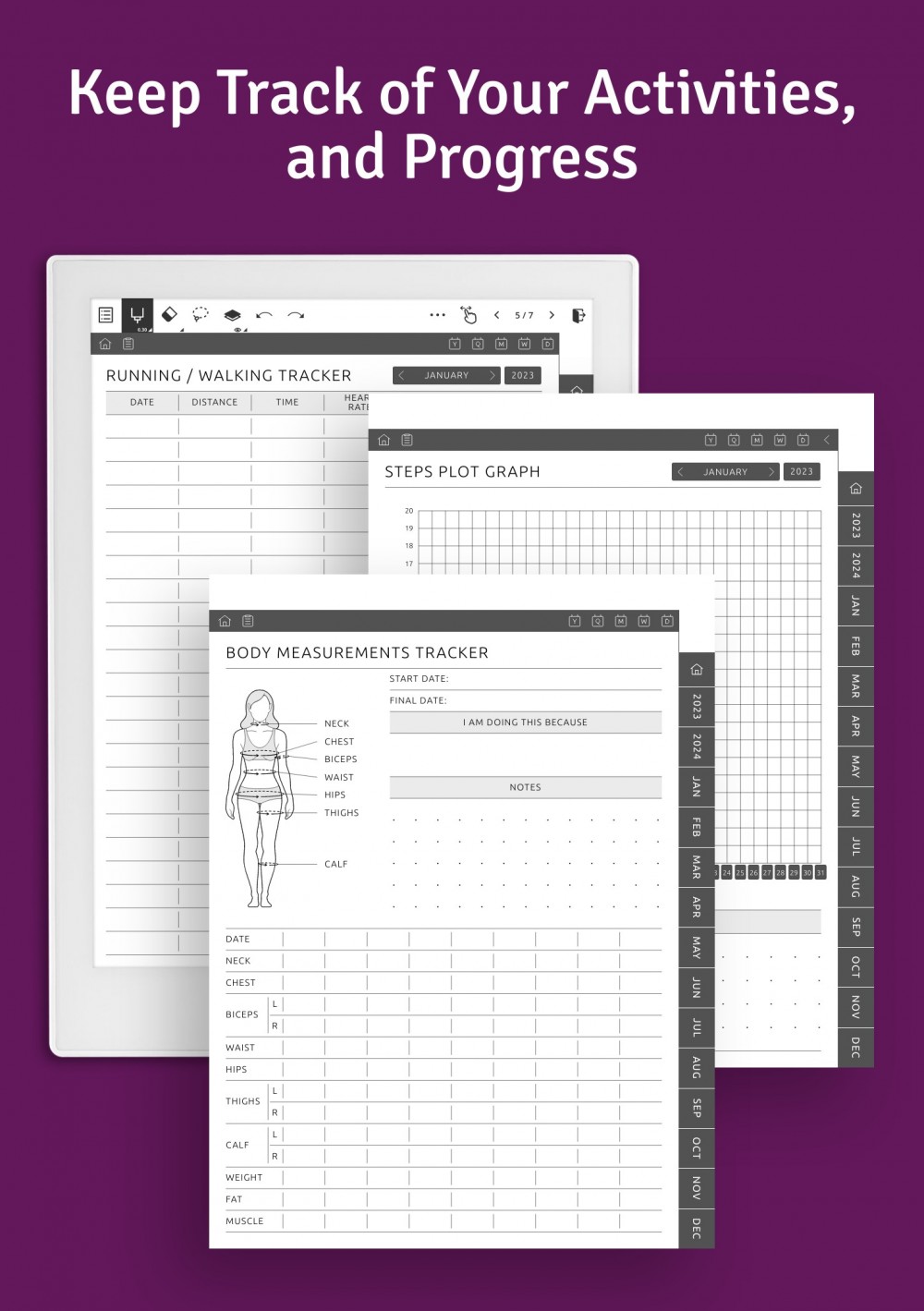 Download Wellness Planner PDF for Supernote Tablets