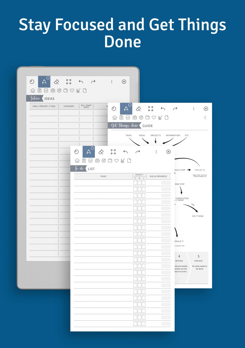 Download Ultimate Planner for reMarkable Paper Pro Move – Digital PDF