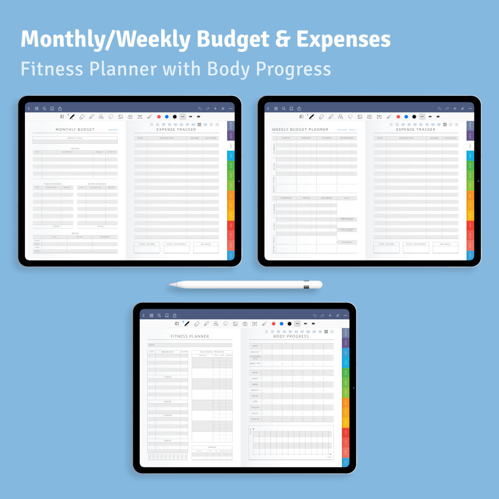 Download Ultimate Undated Digital Planner for iPad, Android Tablets