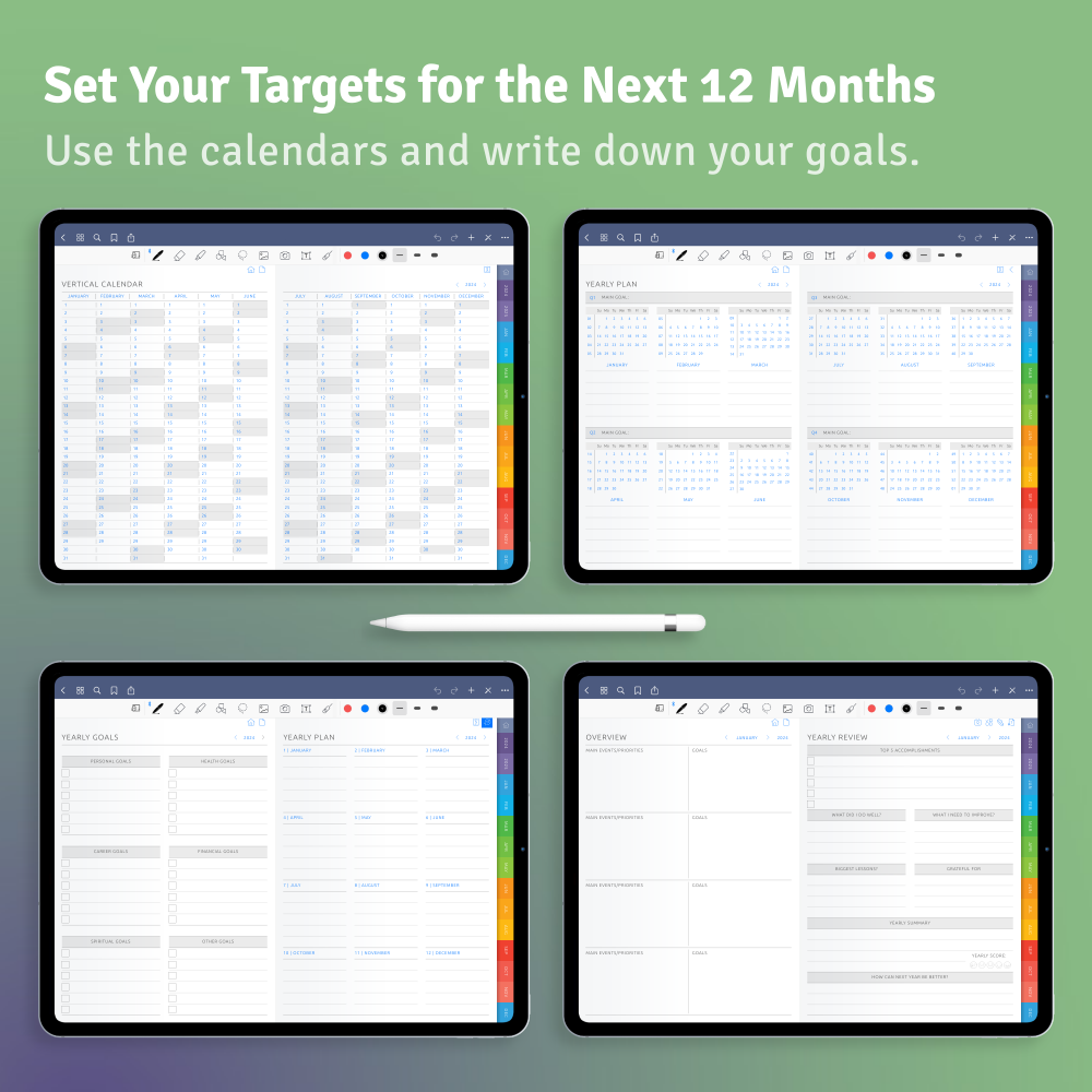Download Weekly Journal PDF for GoodNotes, iPad, Android