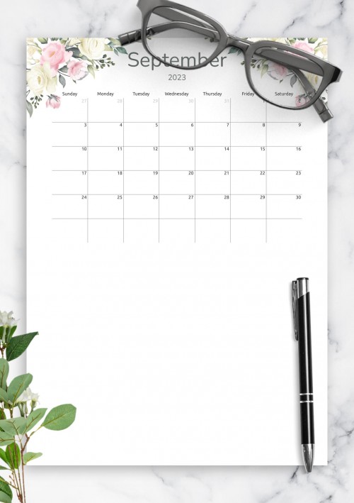 September 2021 Calendar Templates - Download PDF
