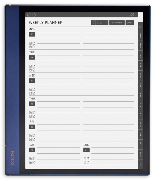 Download Weekly Journal PDF for GoodNotes, iPad, Android