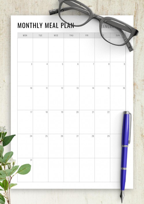 Monthly Planner Templates - Get Printable PDF