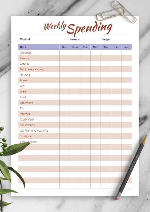 Household Budget Template Pdf Kesilmango