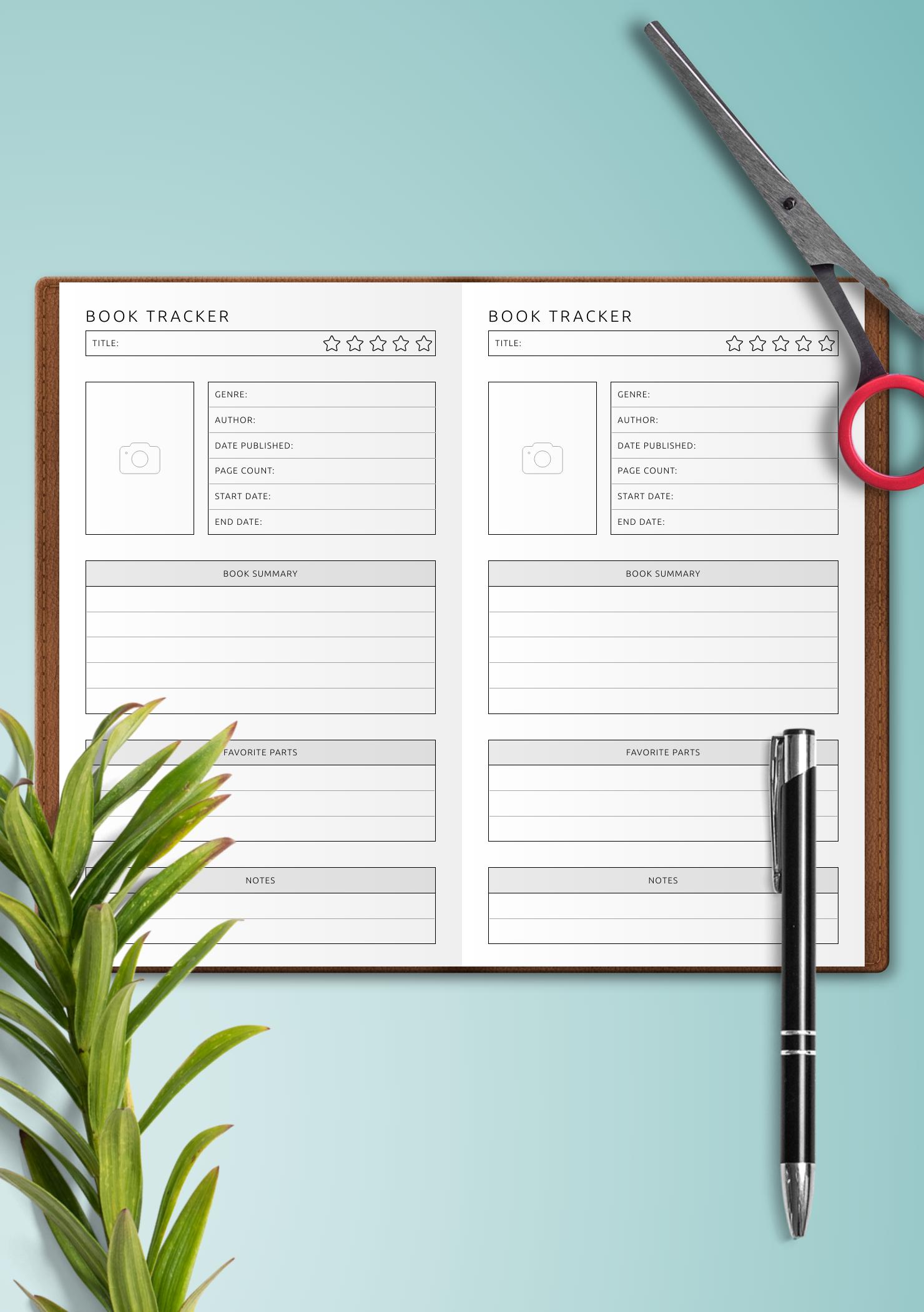 Download Printable Book Tracker Template PDF