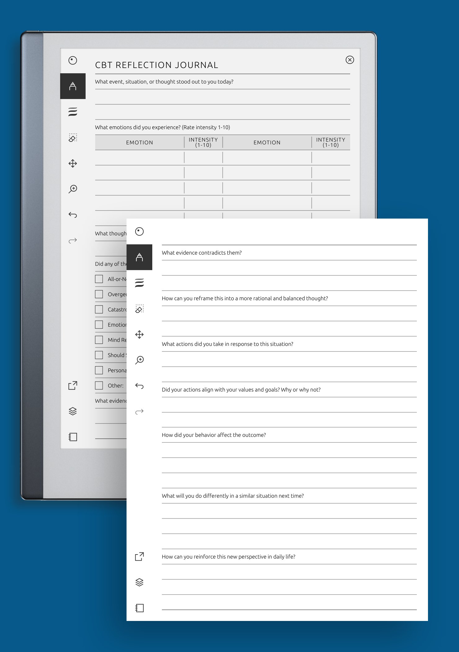 CBT Reflection Journal – Understand Thoughts & Build Insight