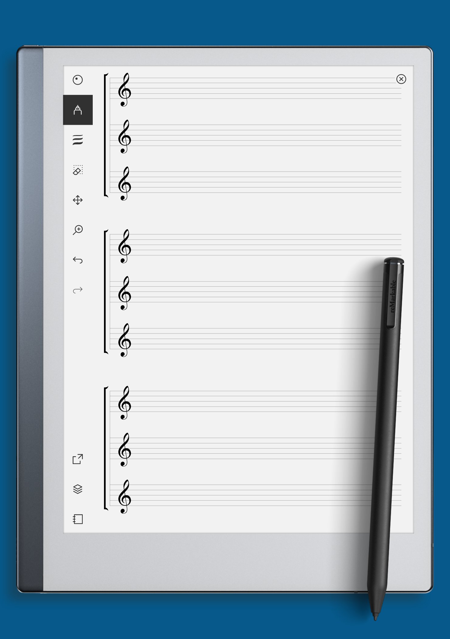 Download SSA Choir Staff Template – Soprano I, II, Alto (Printable Sheet)