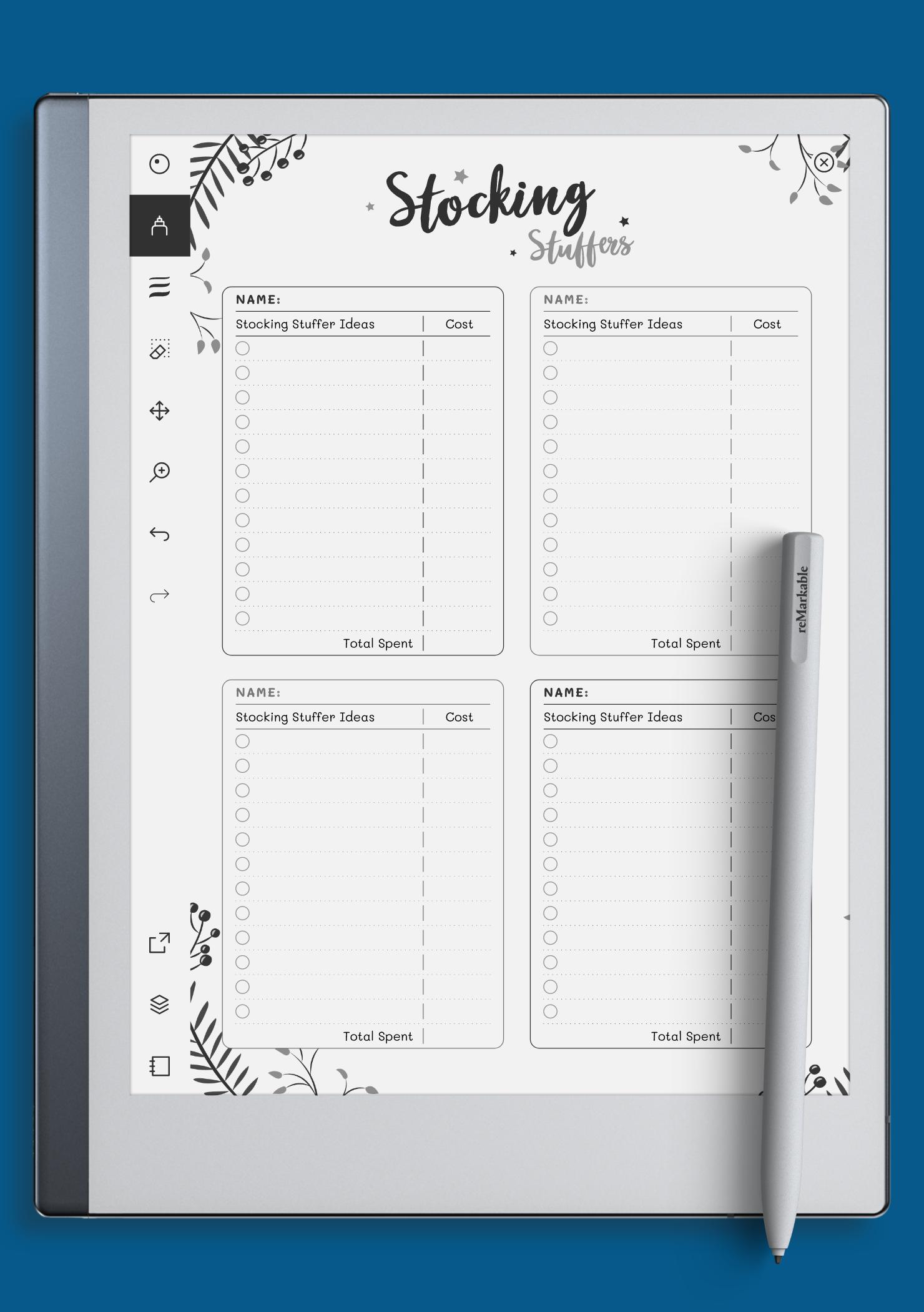 Download Printable Christmas Style - Stocking Stuffers PDF