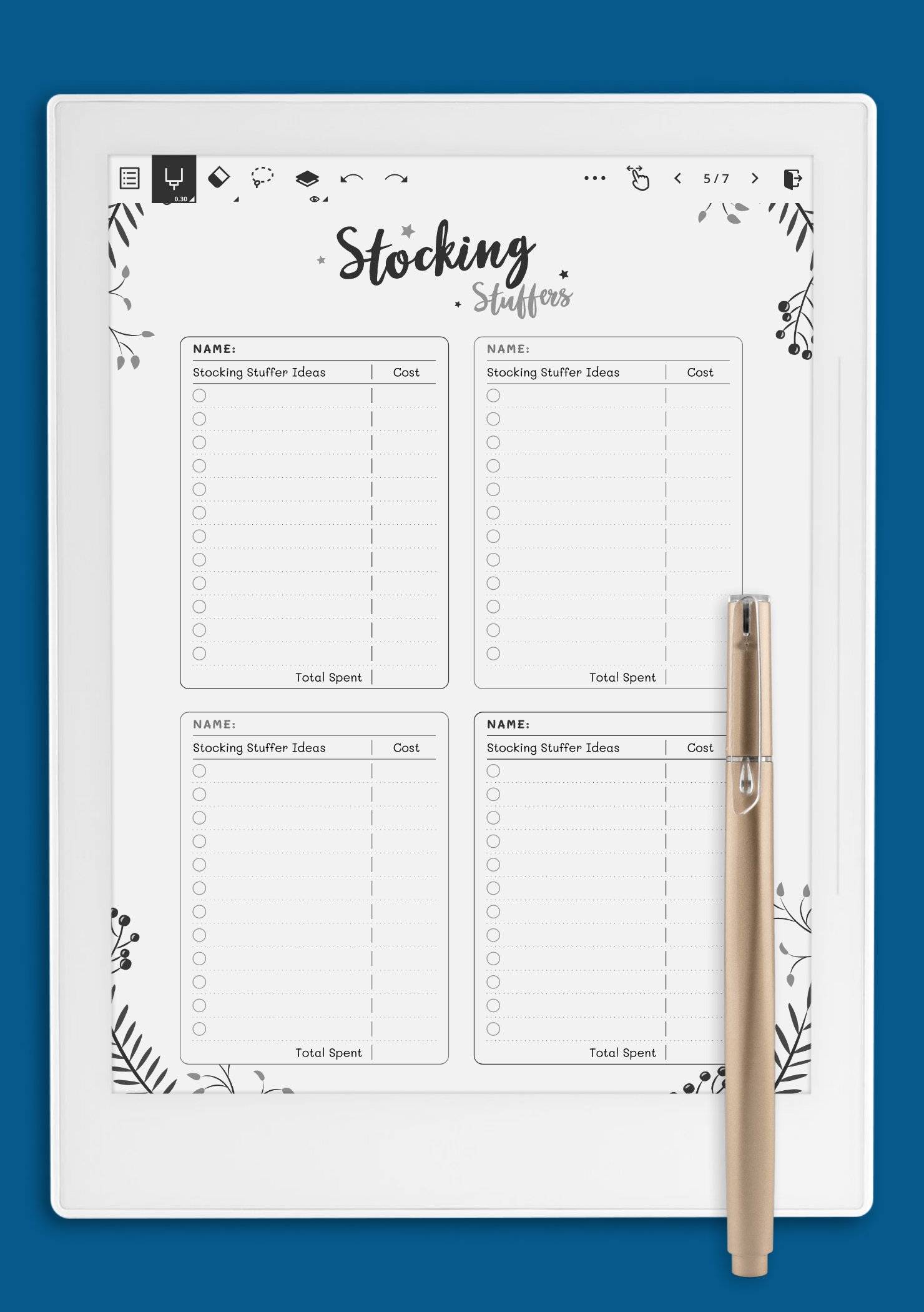 Download Printable Christmas Style - Stocking Stuffers PDF