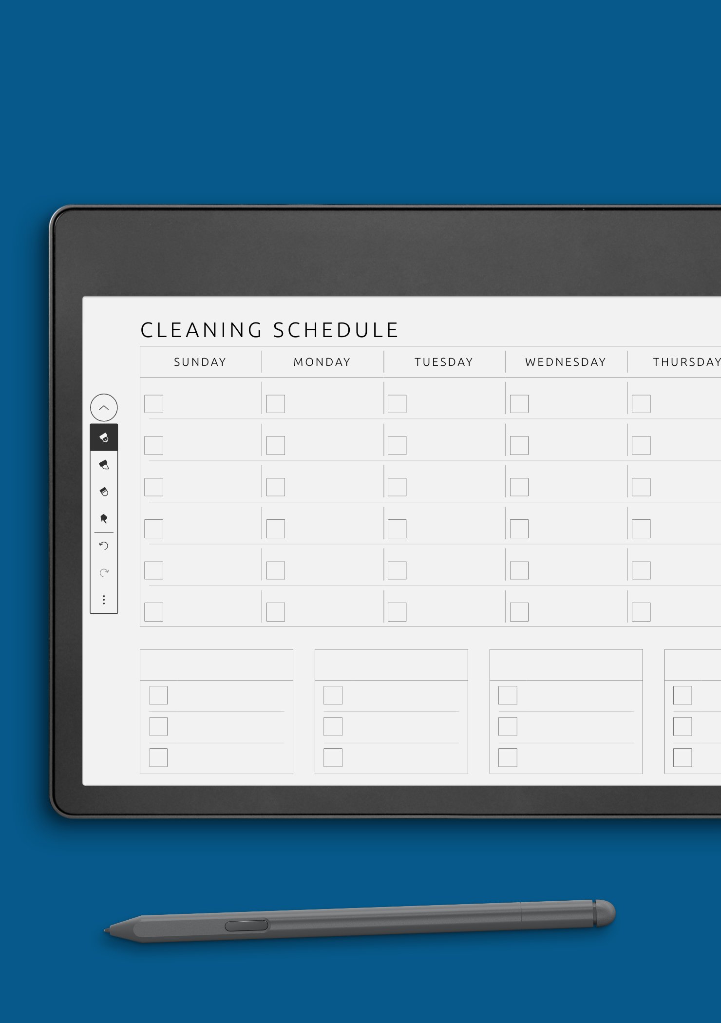 Download Printable Cleaning Schedule Planner PDF