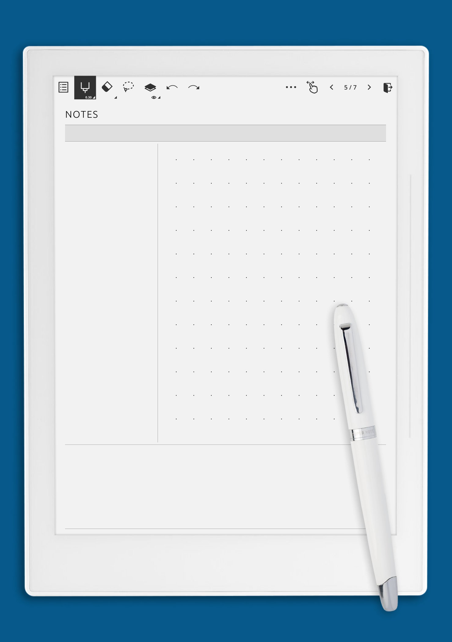 Download Printable Cornell Notes Dot Grid PDF