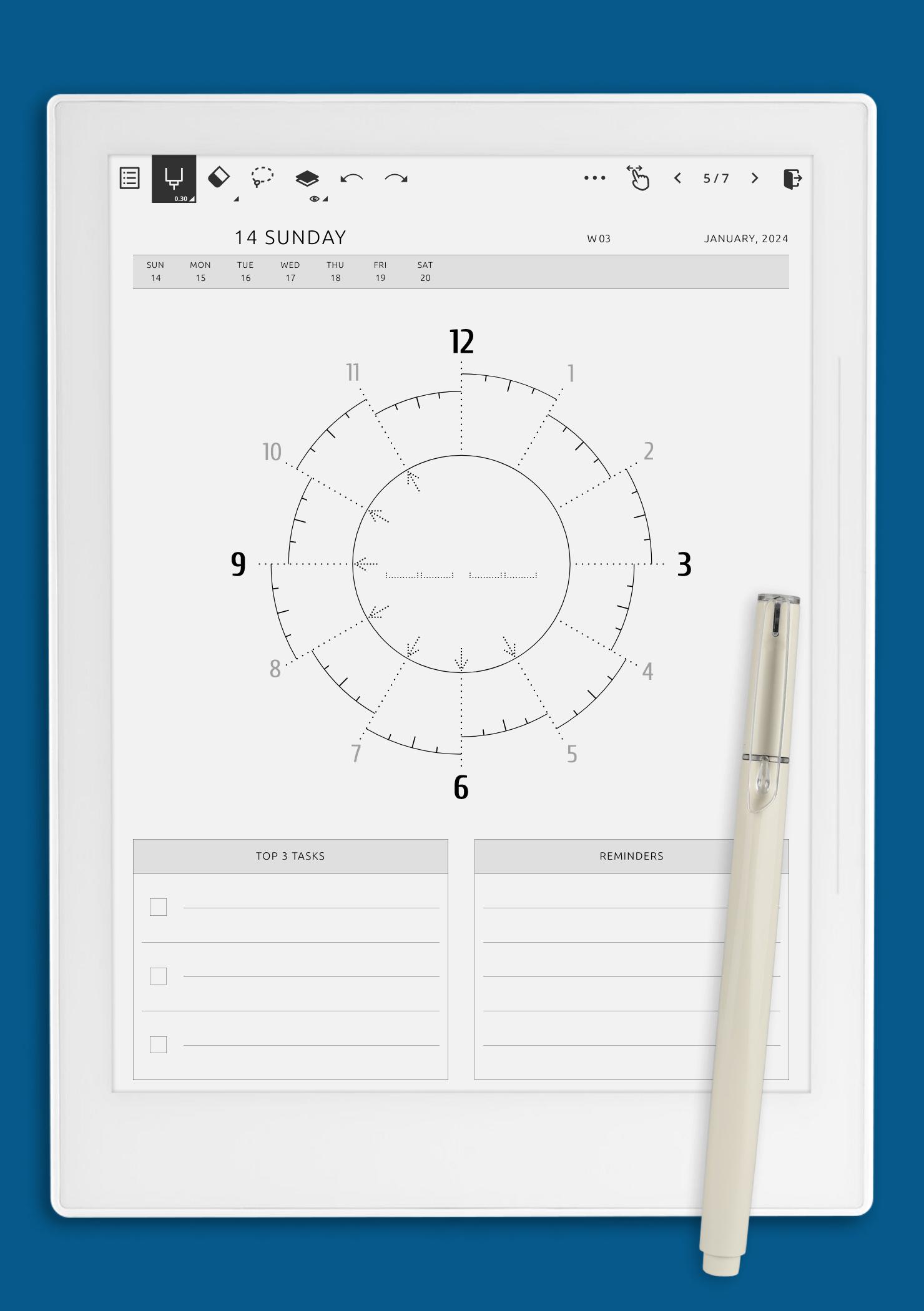 Download Printable Daily Chronodex PDF