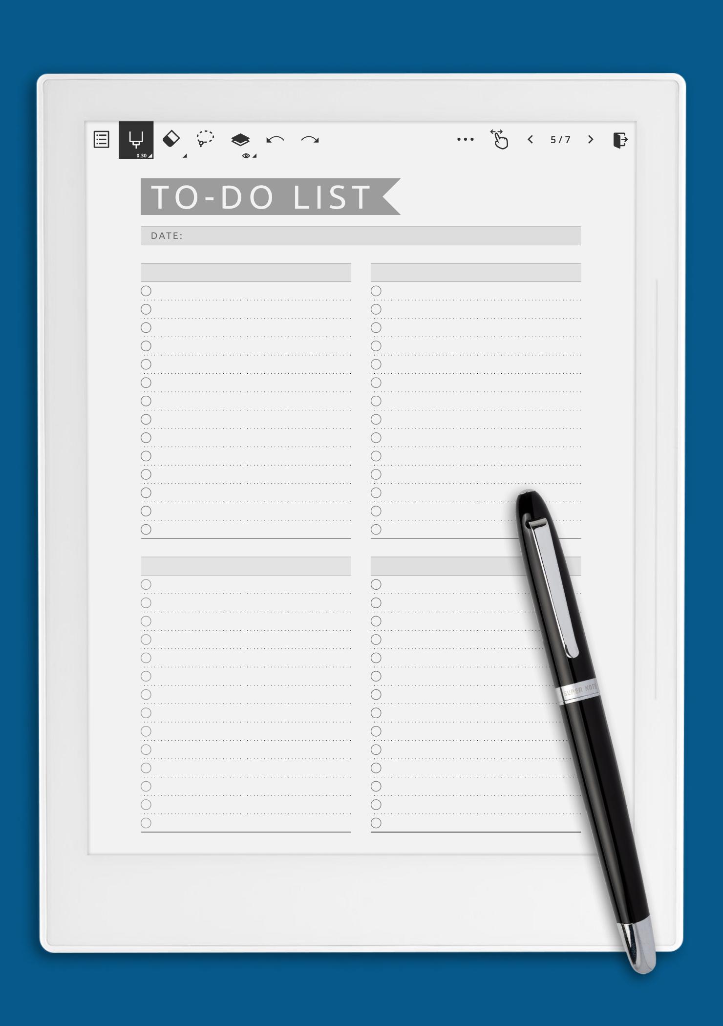 Download Printable Daily To Do List - Casual Style PDF