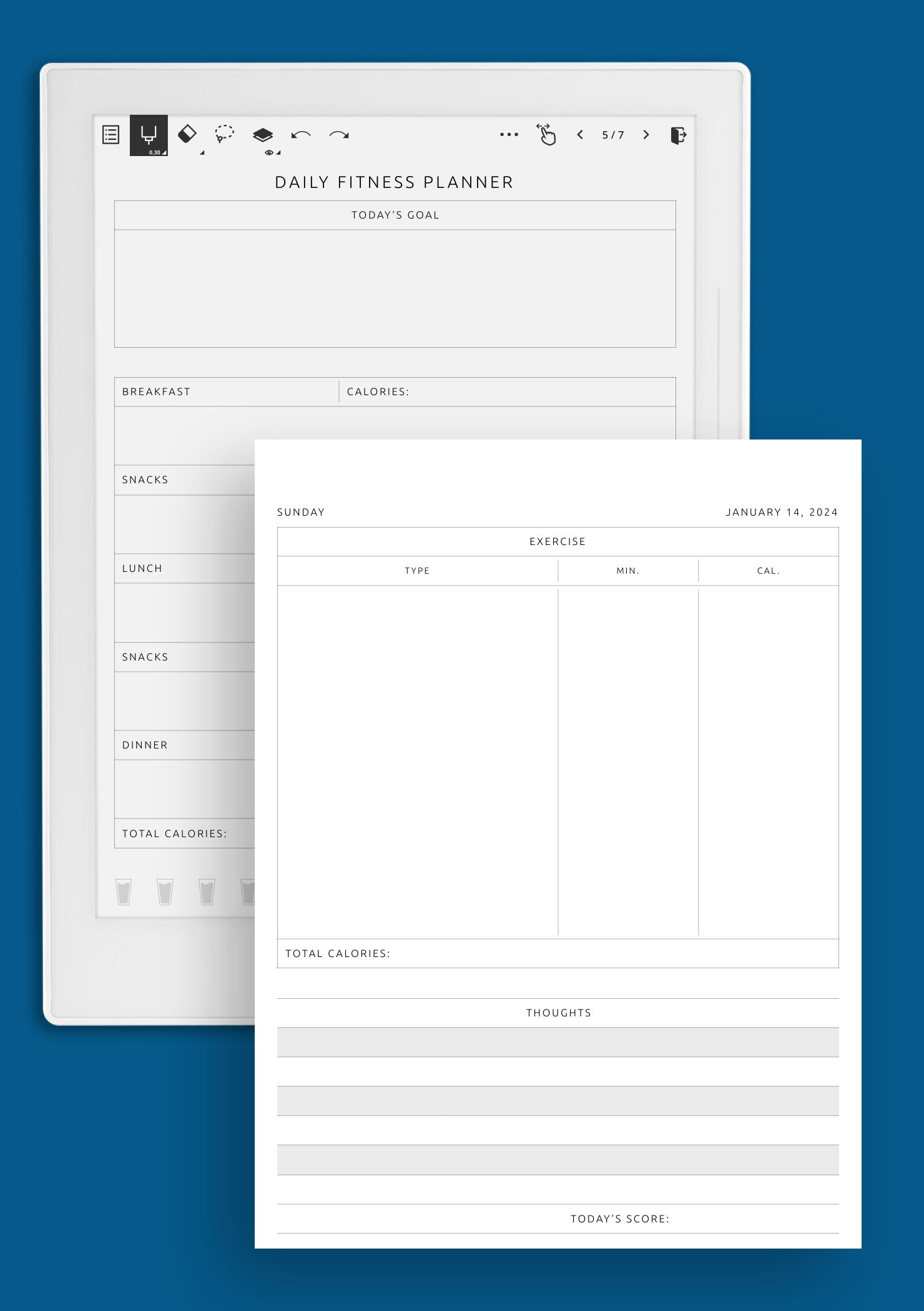 Daily Fitness Planner Template – Create a Routine That Sticks