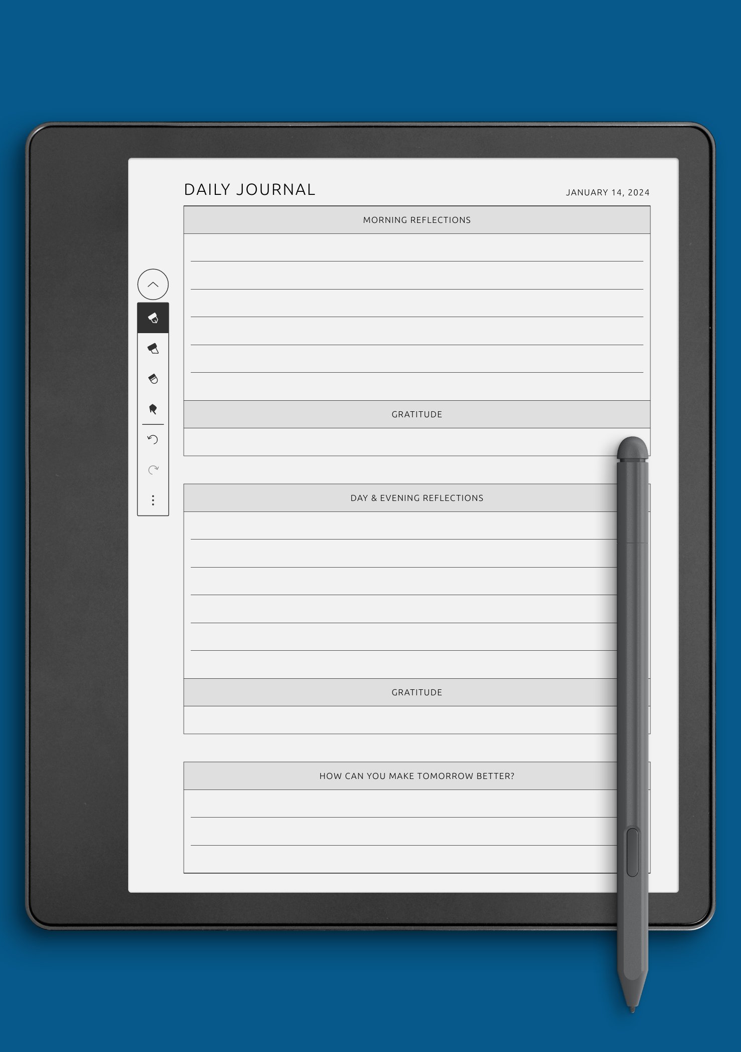 Download Printable Daily Journal PDF