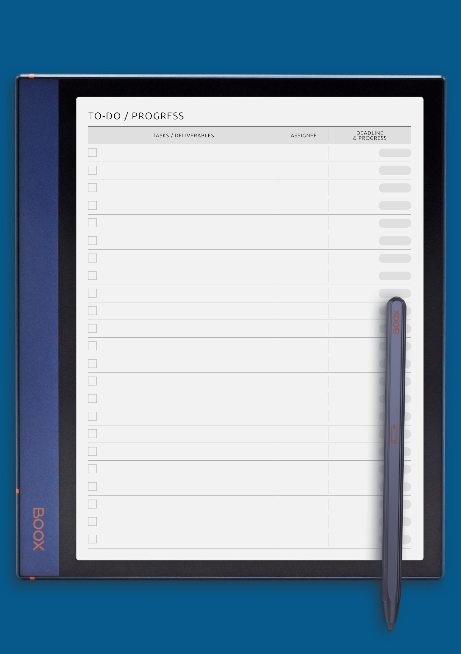 Download Printable To-Do with Assignees PDF