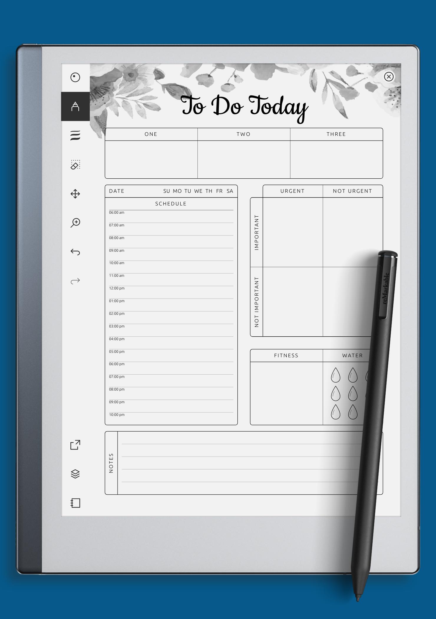 Download Printable To Do Today PDF