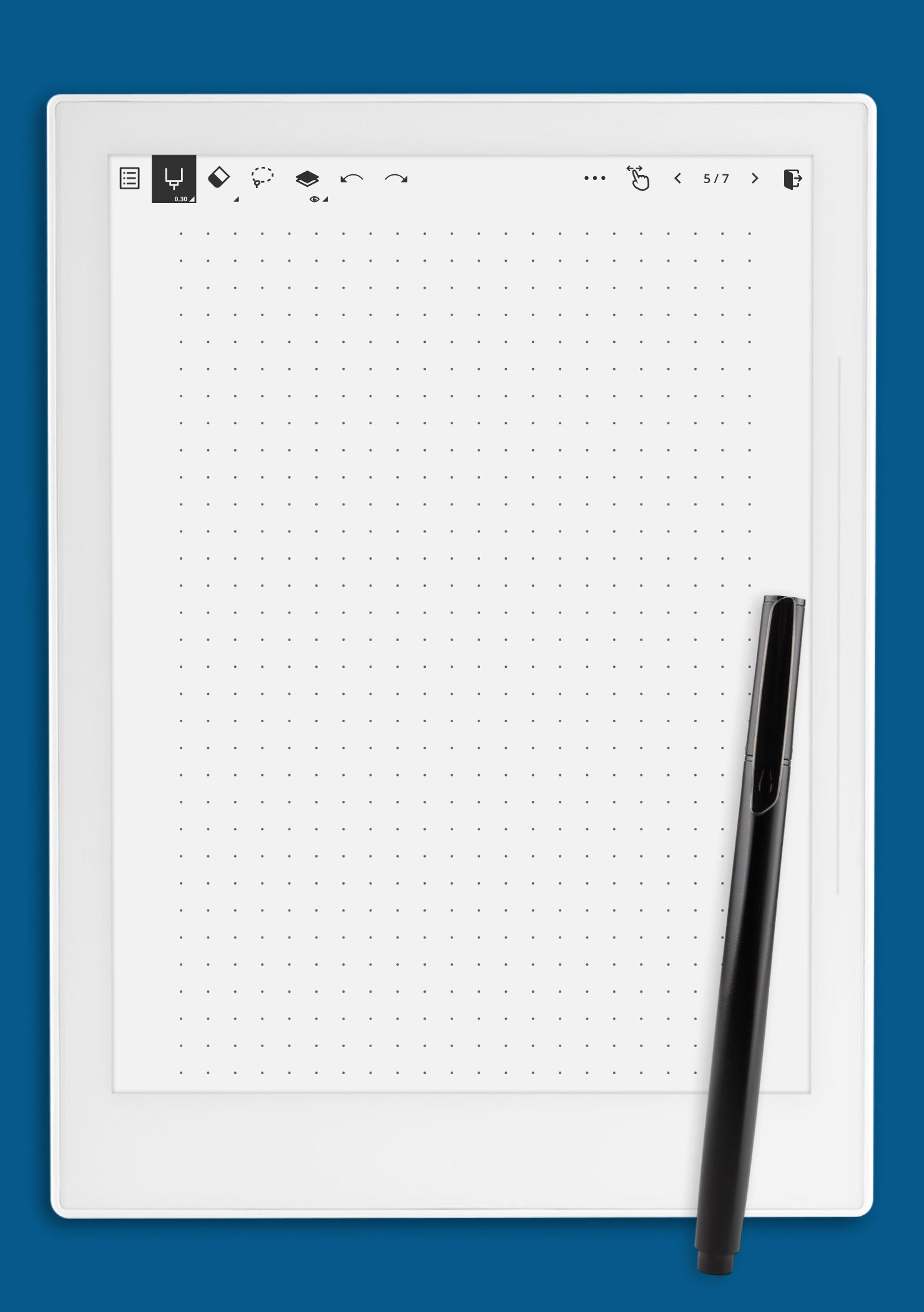 Download Printable Dot Grid Paper with 4 dots per inch PDF