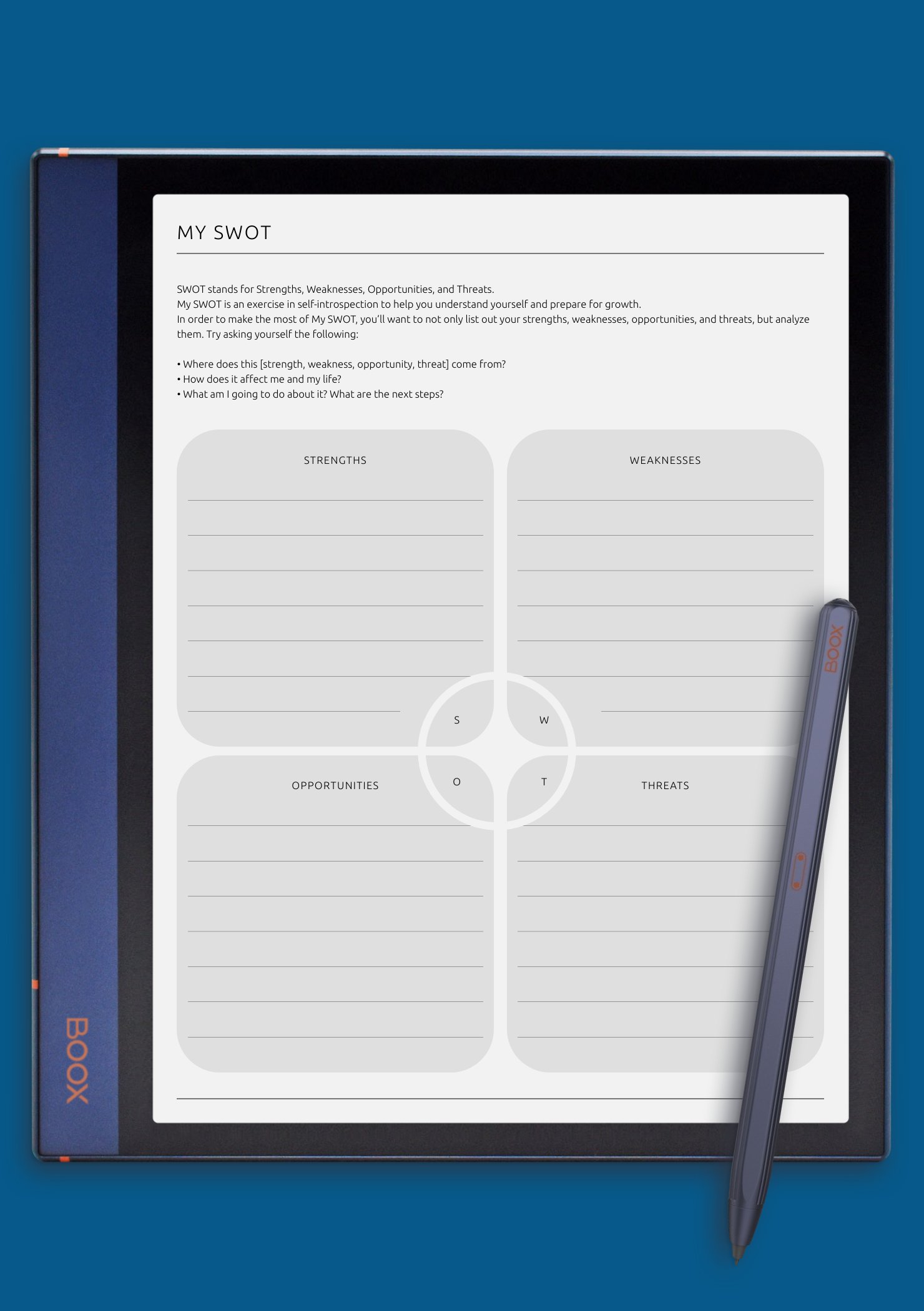 Download Editable SWOT Analysis Template PDF Free