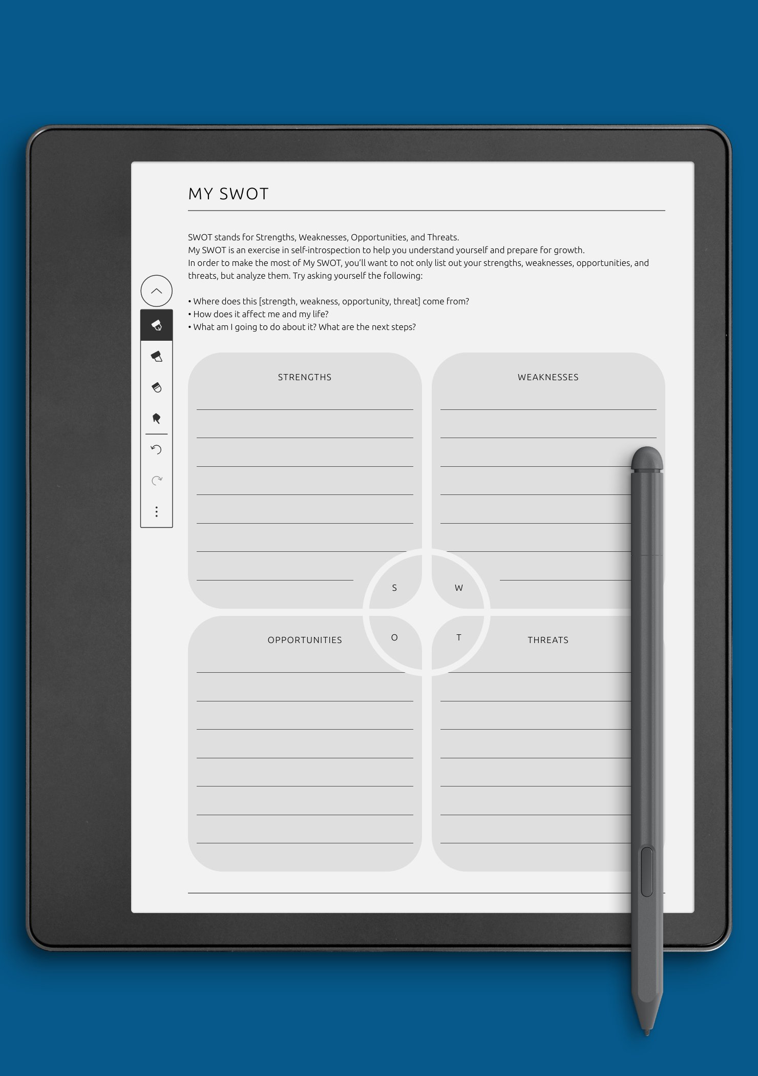 Download Editable SWOT Analysis Template PDF Free