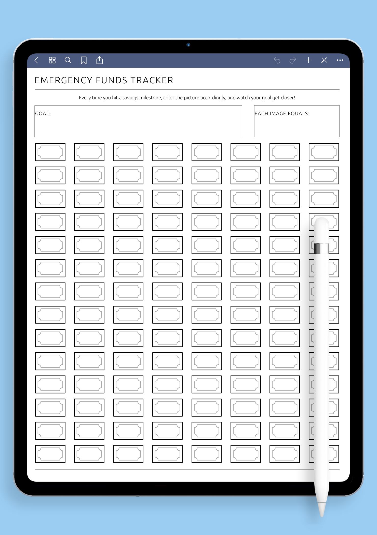 Emergency Fund Tracker Template – Printable & Digital Formats for ...