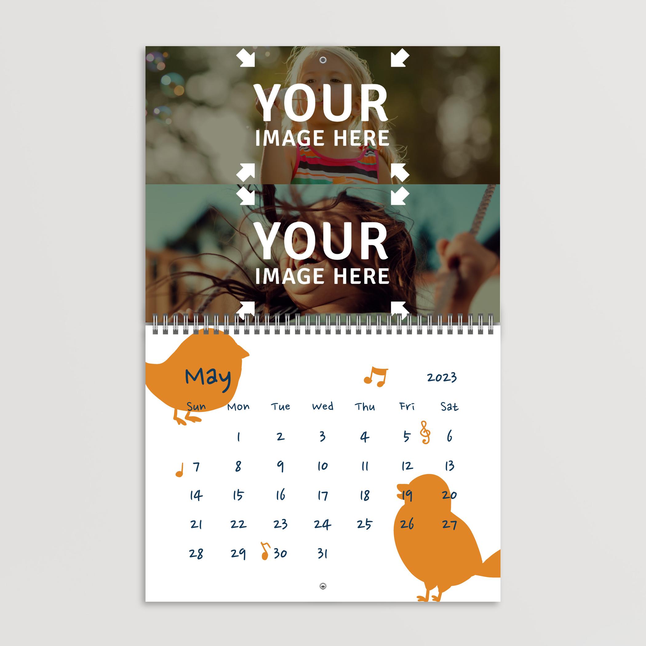 Create Custom Photo Calendar - Add photos and customize online