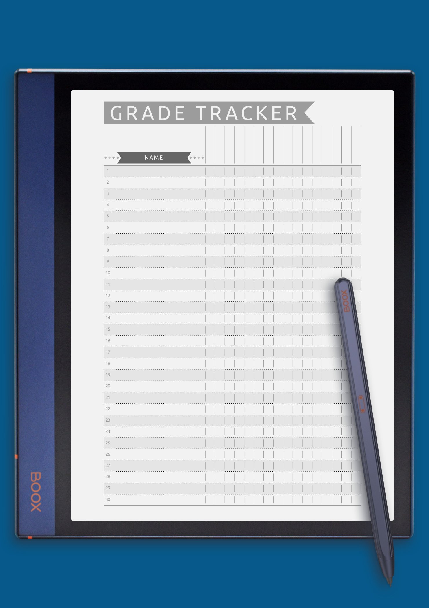Digital Gradebook Template – Track Student Progress Easily