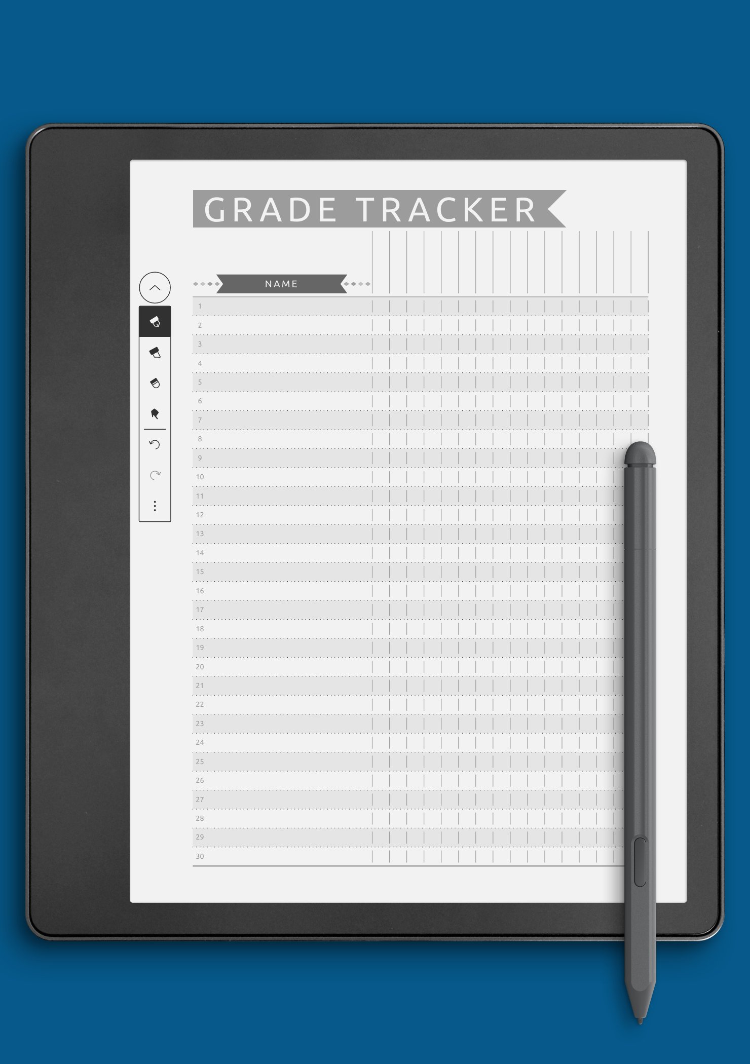 Digital Gradebook Template – Track Student Progress Easily