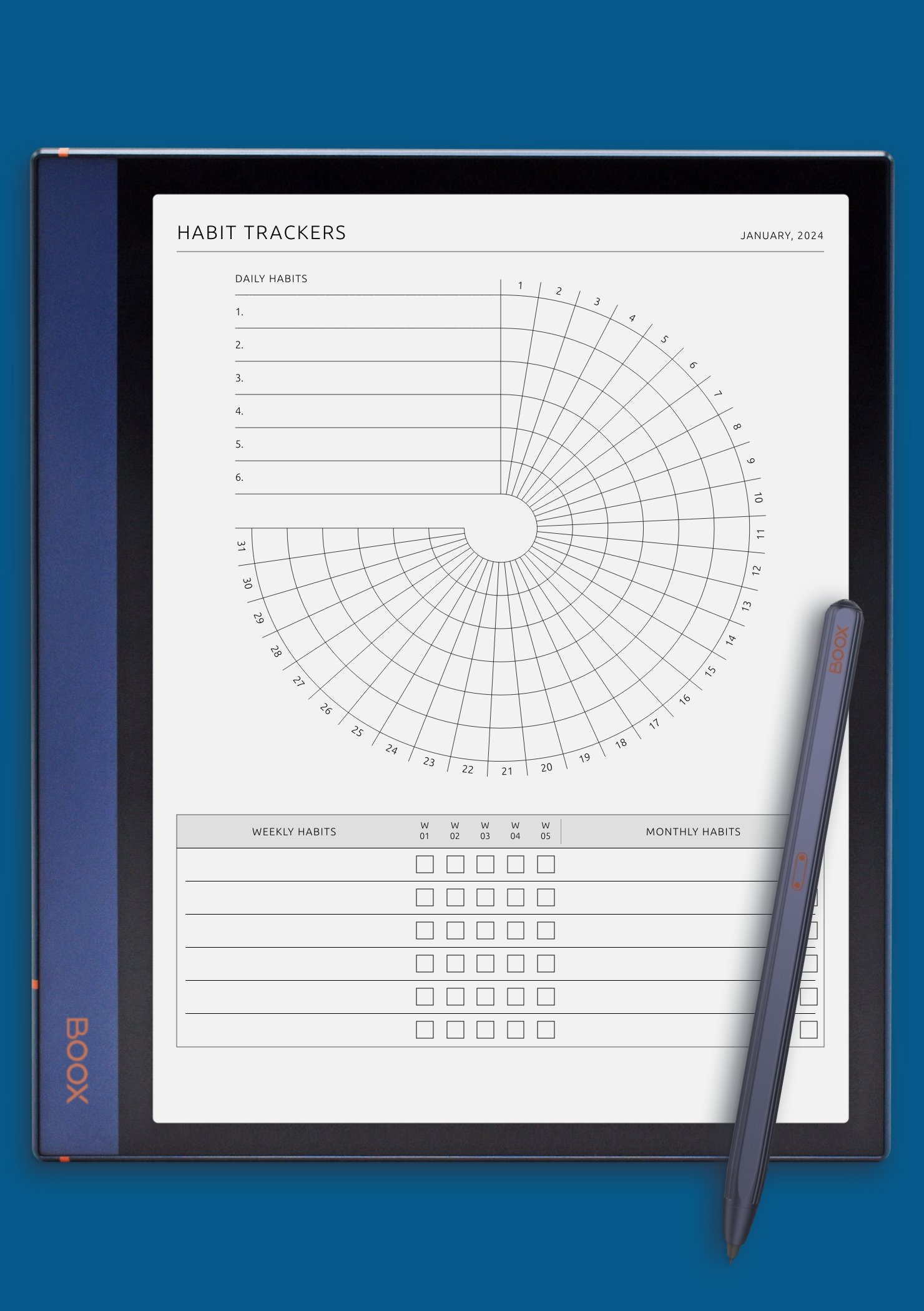 Download Printable Habit Trackers PDF