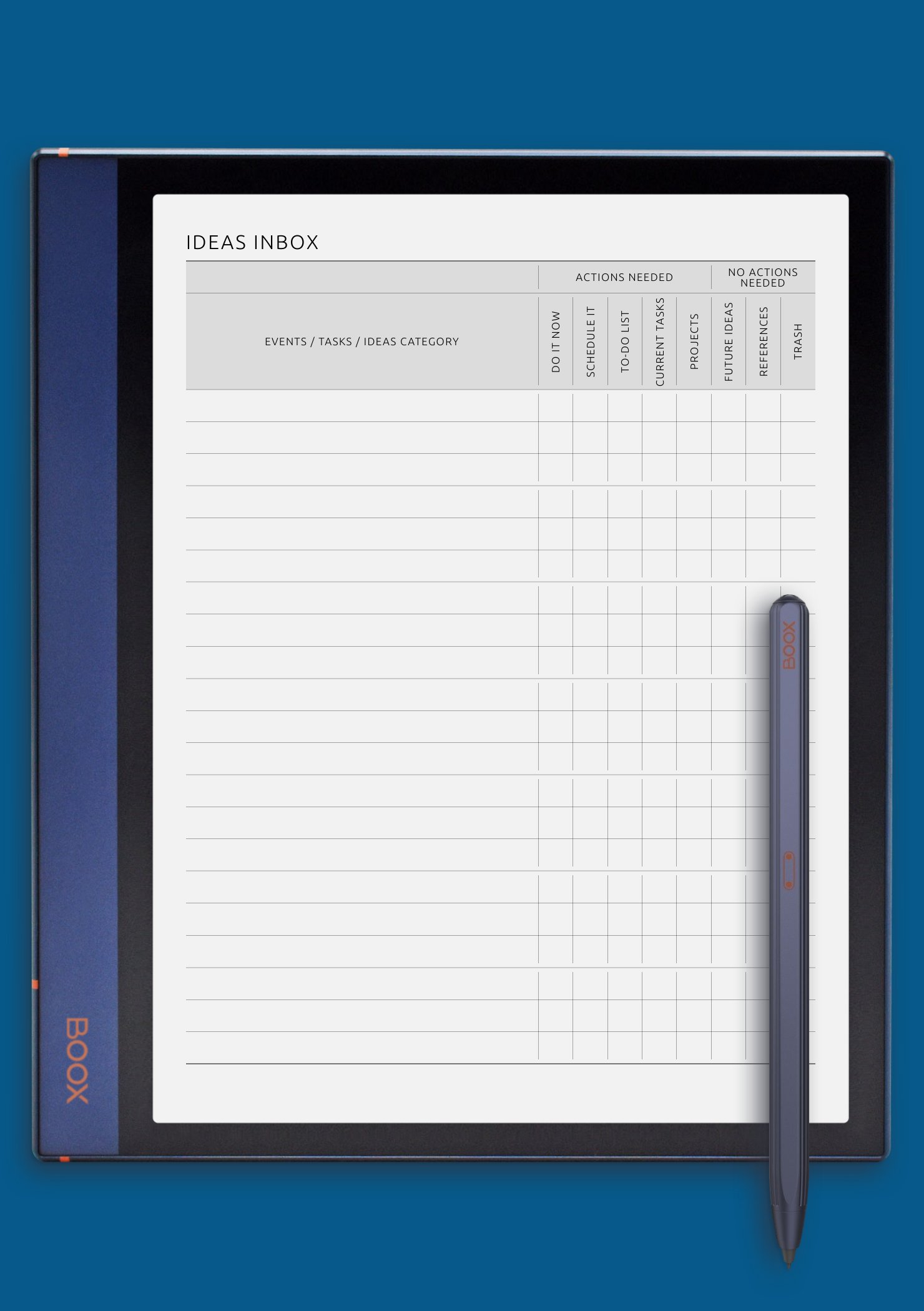 Download Printable Ideas Inbox PDF