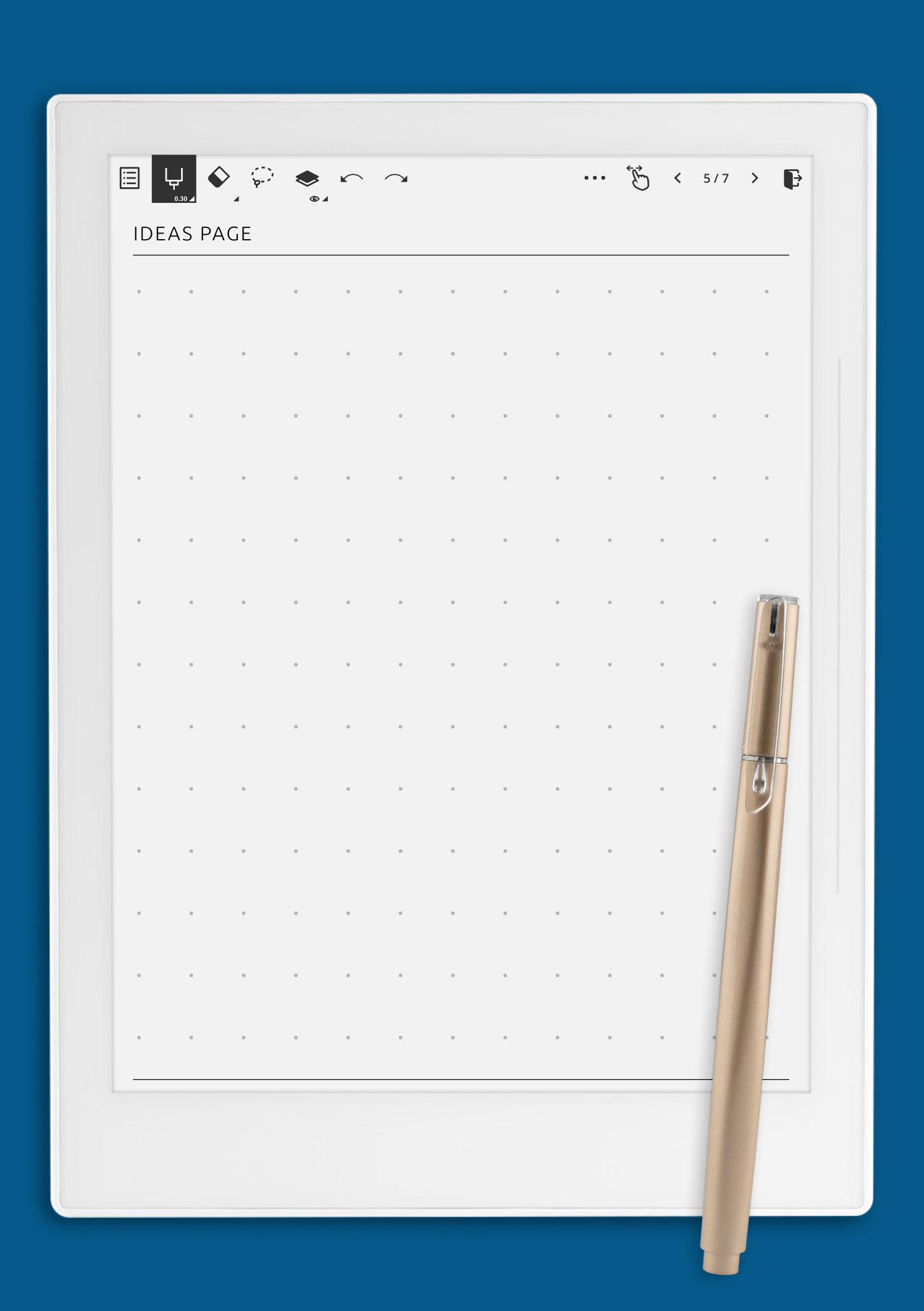 Download Printable Ideas Page PDF