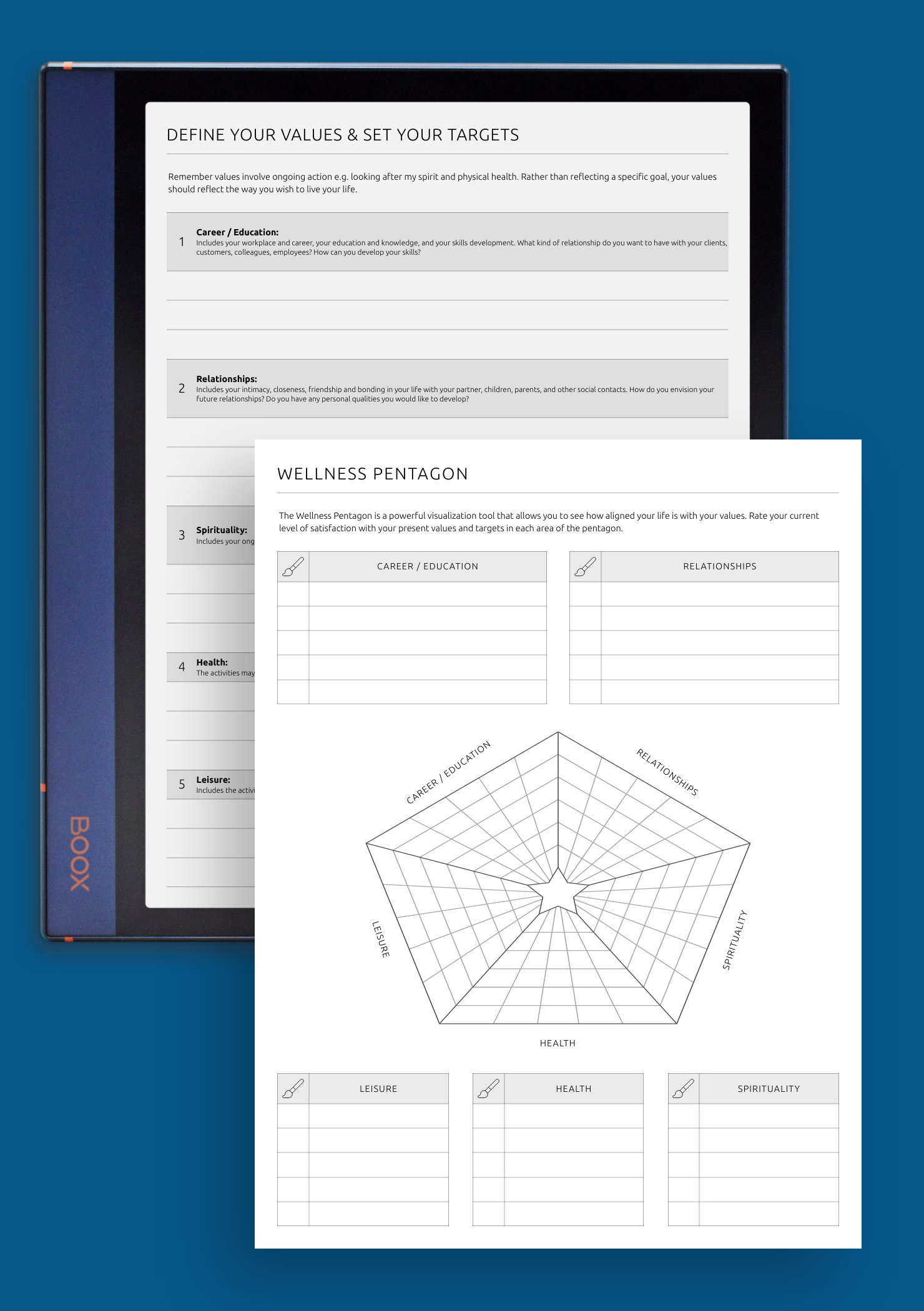 Download Printable Life Values & Targets PDF