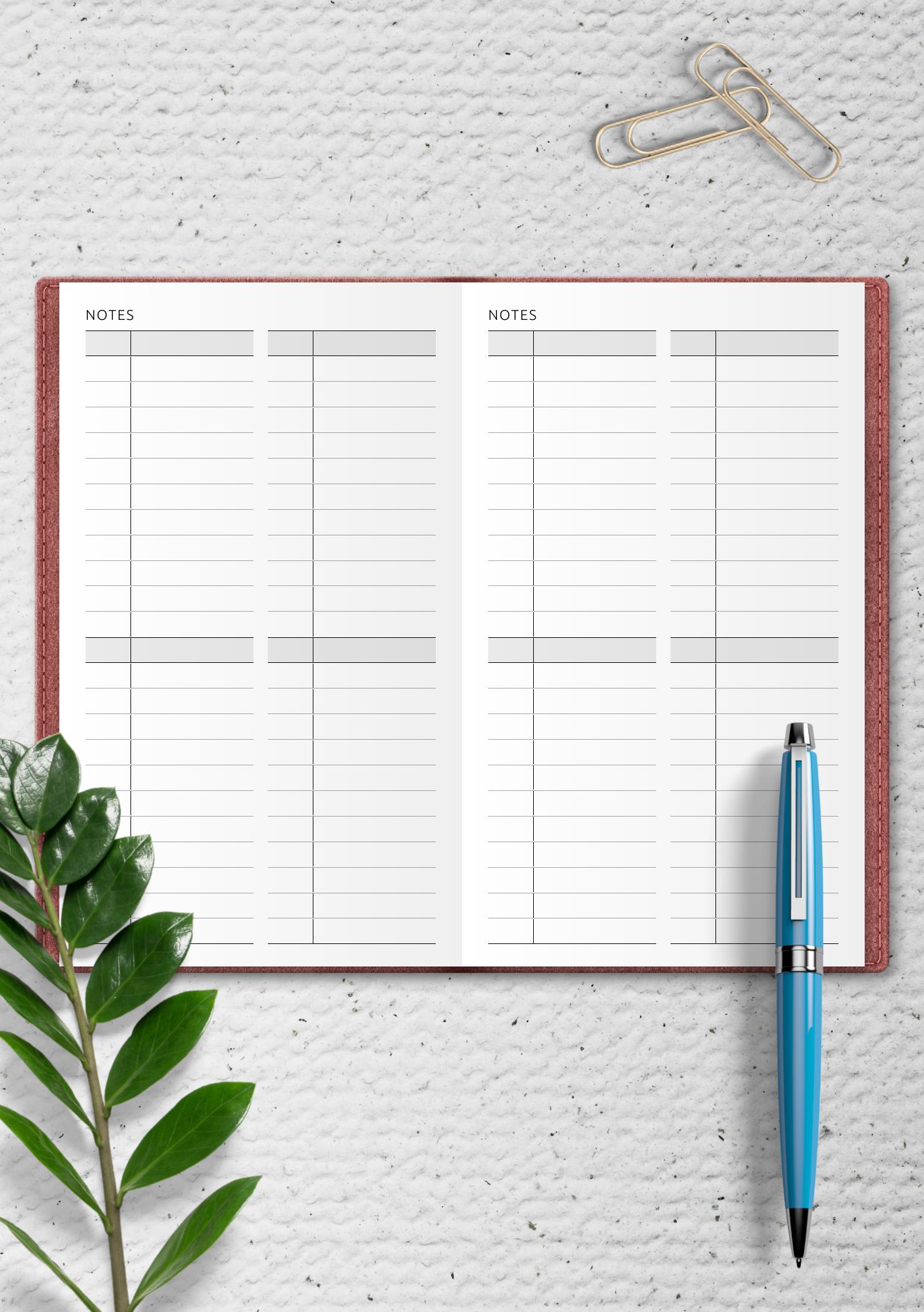 Download Printable Simple Inventory Template PDF