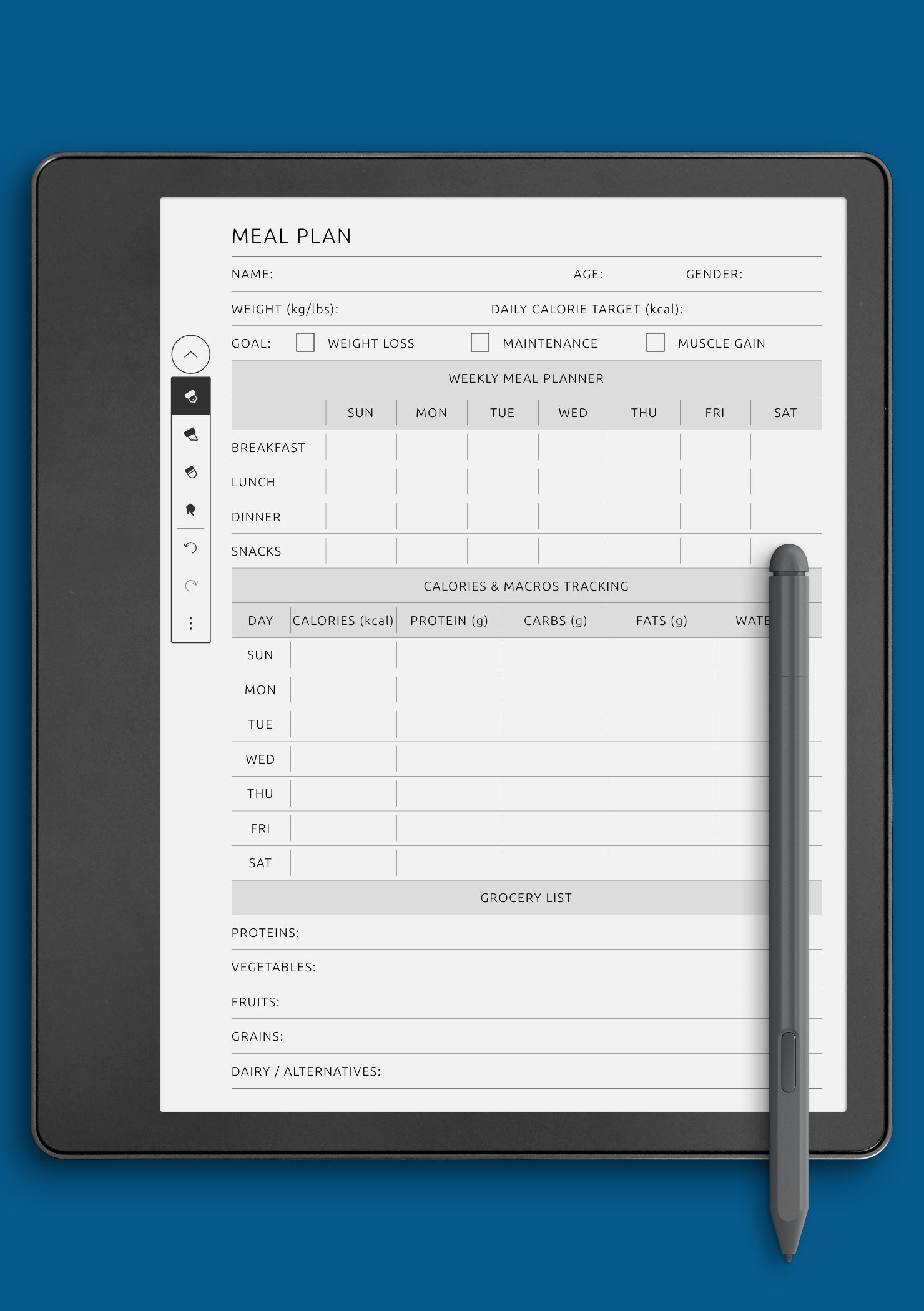 Meal Plan – Track Calories & Macros for Smarter Nutrition
