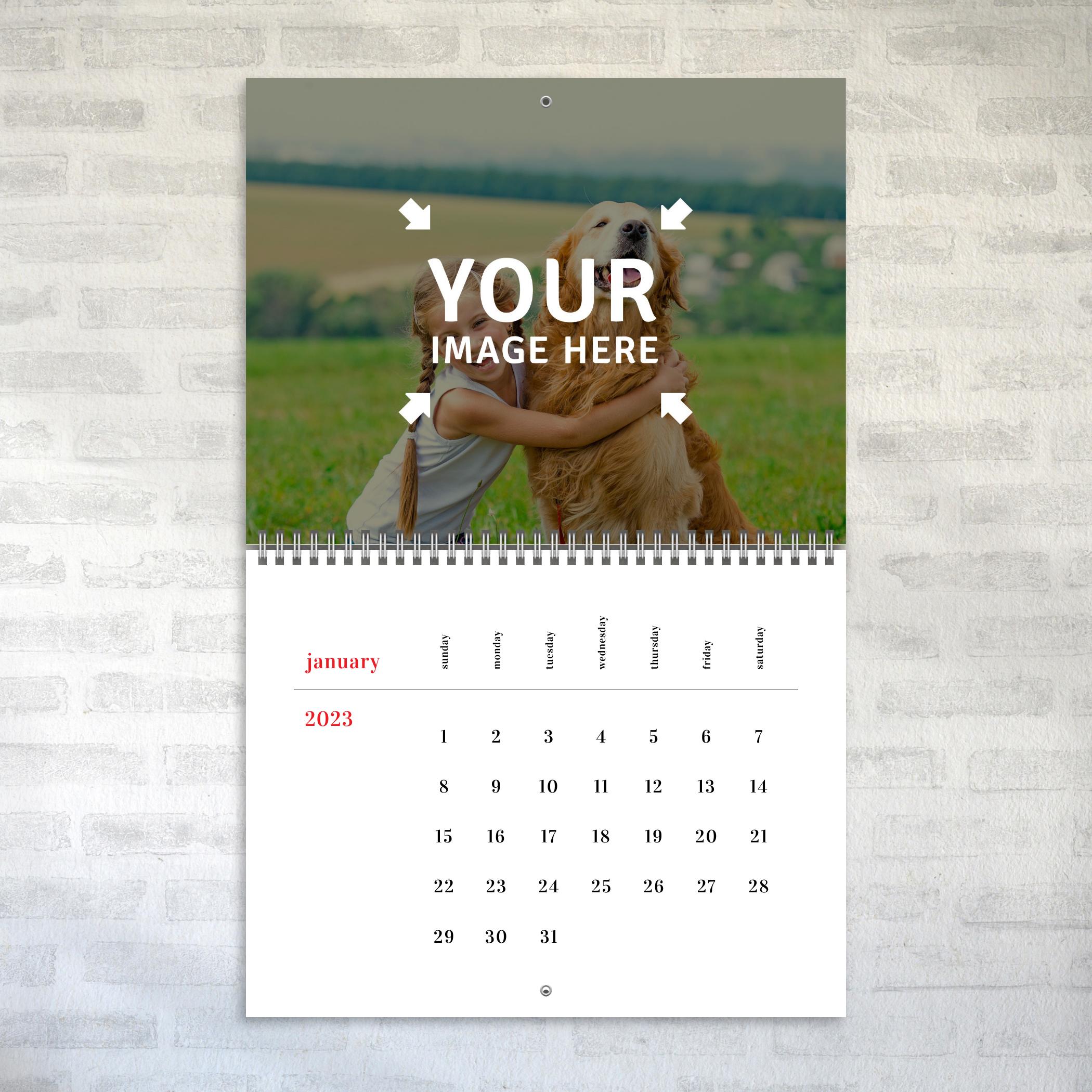 Custom Minimalist Photo Calendar - Get Wall Calendar with Unique Design