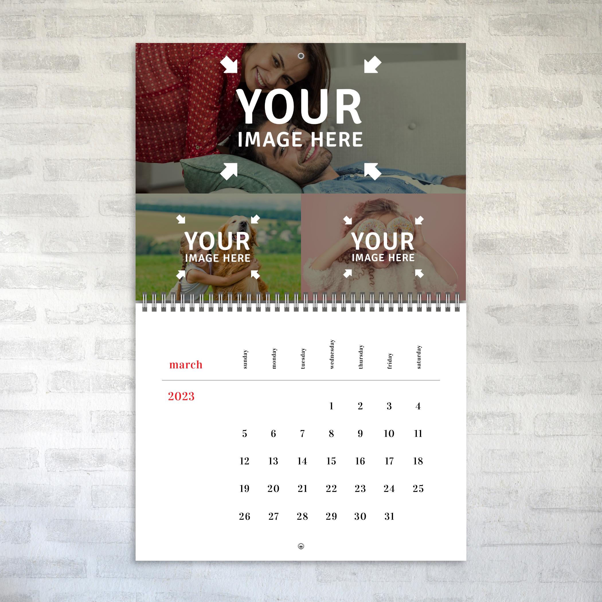 Custom Minimalist Photo Calendar - Get Wall Calendar with Unique Design